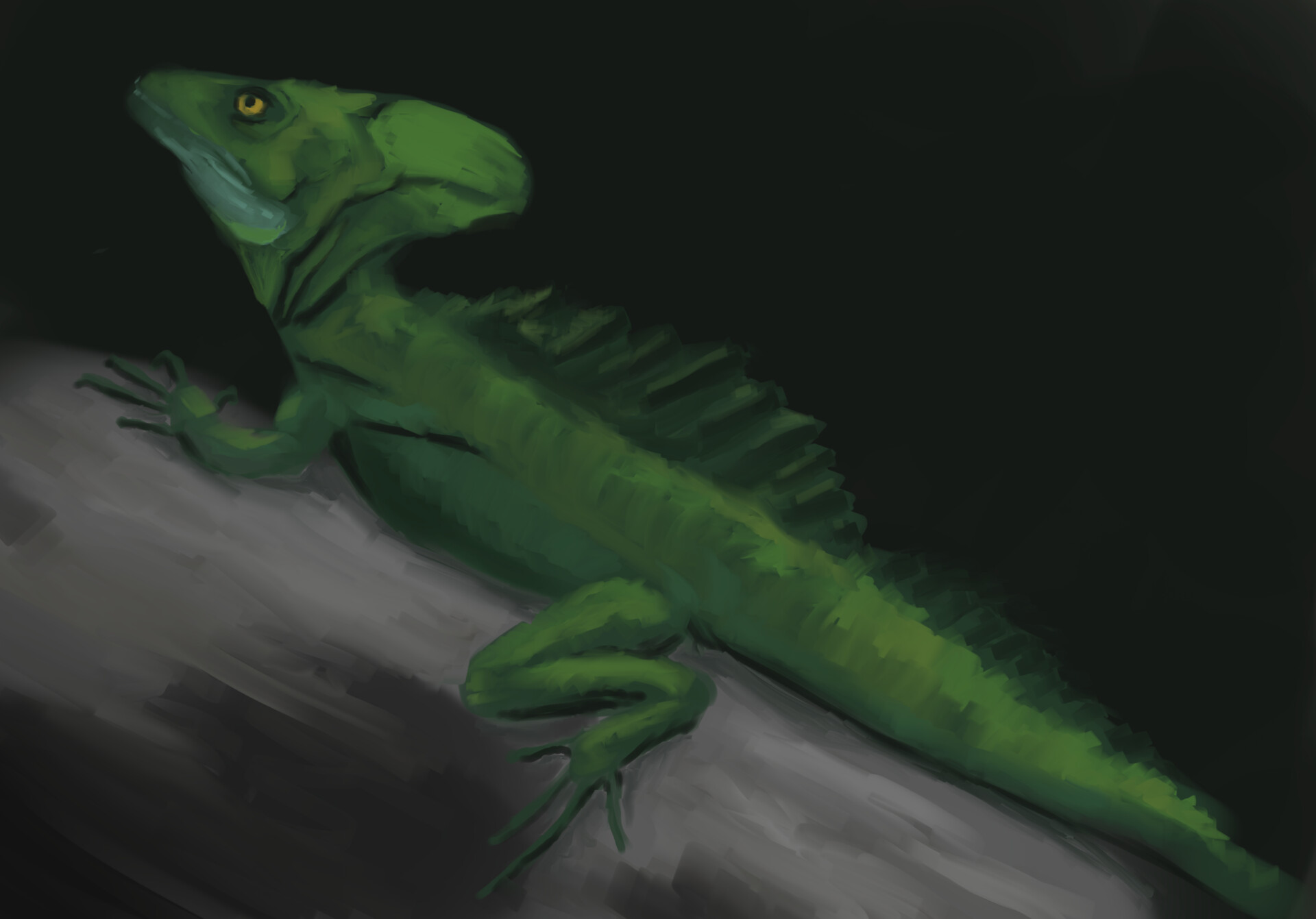 ArtStation - Iguana - quick colour study