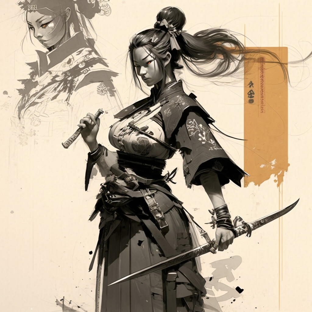 ArtStation - Samurai girl