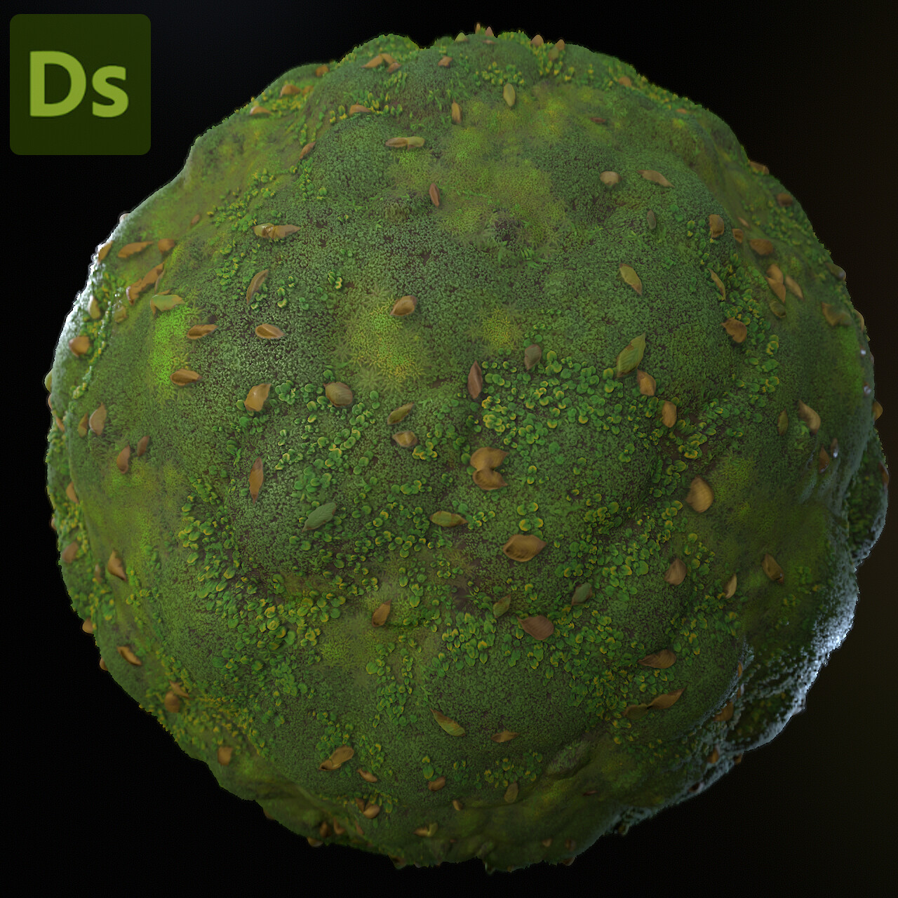 ArtStation - Stylized Moss Material2--substance 3d designer