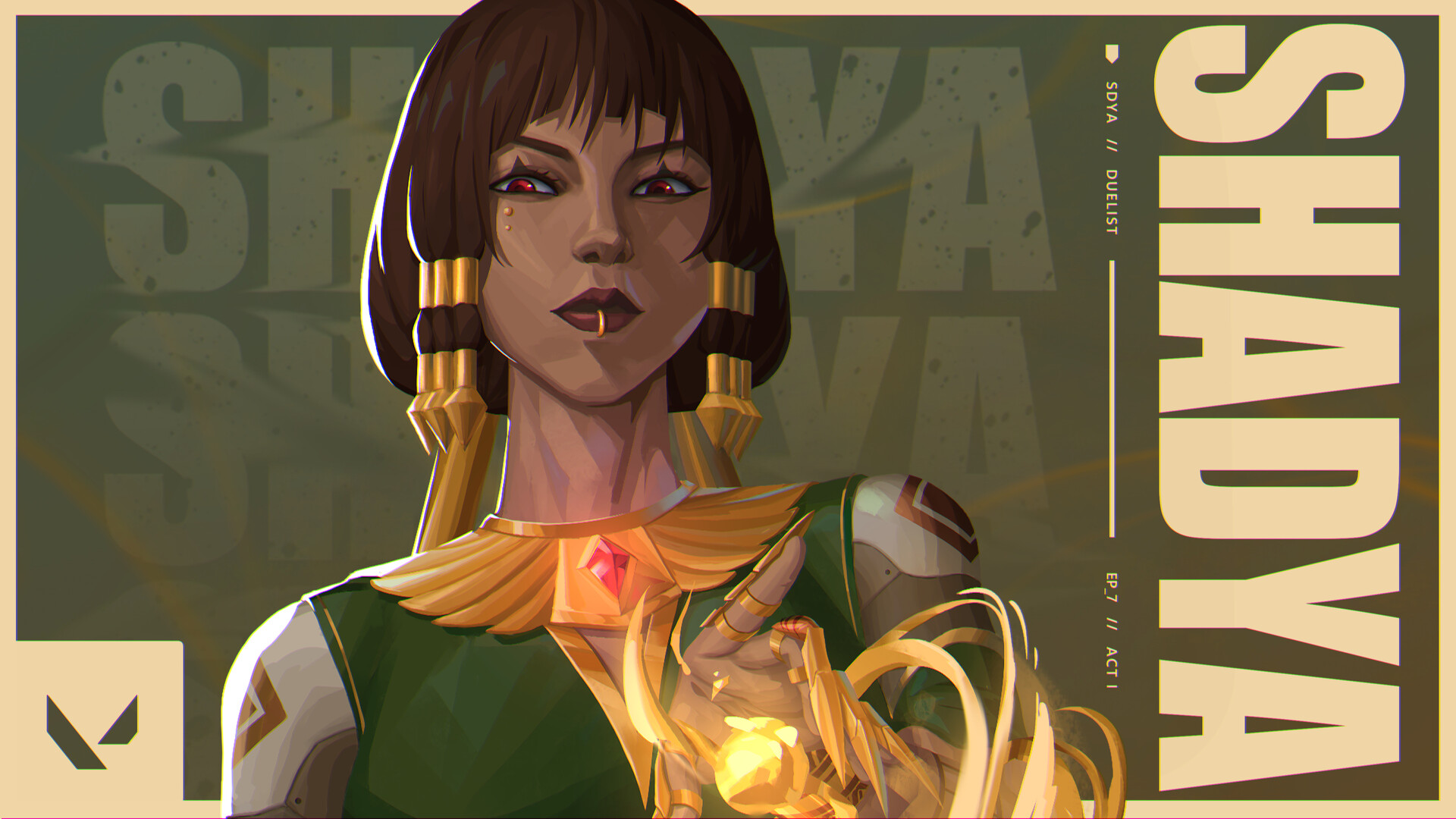 ArtStation - VALORANT agent key art & abilities - SHADYA