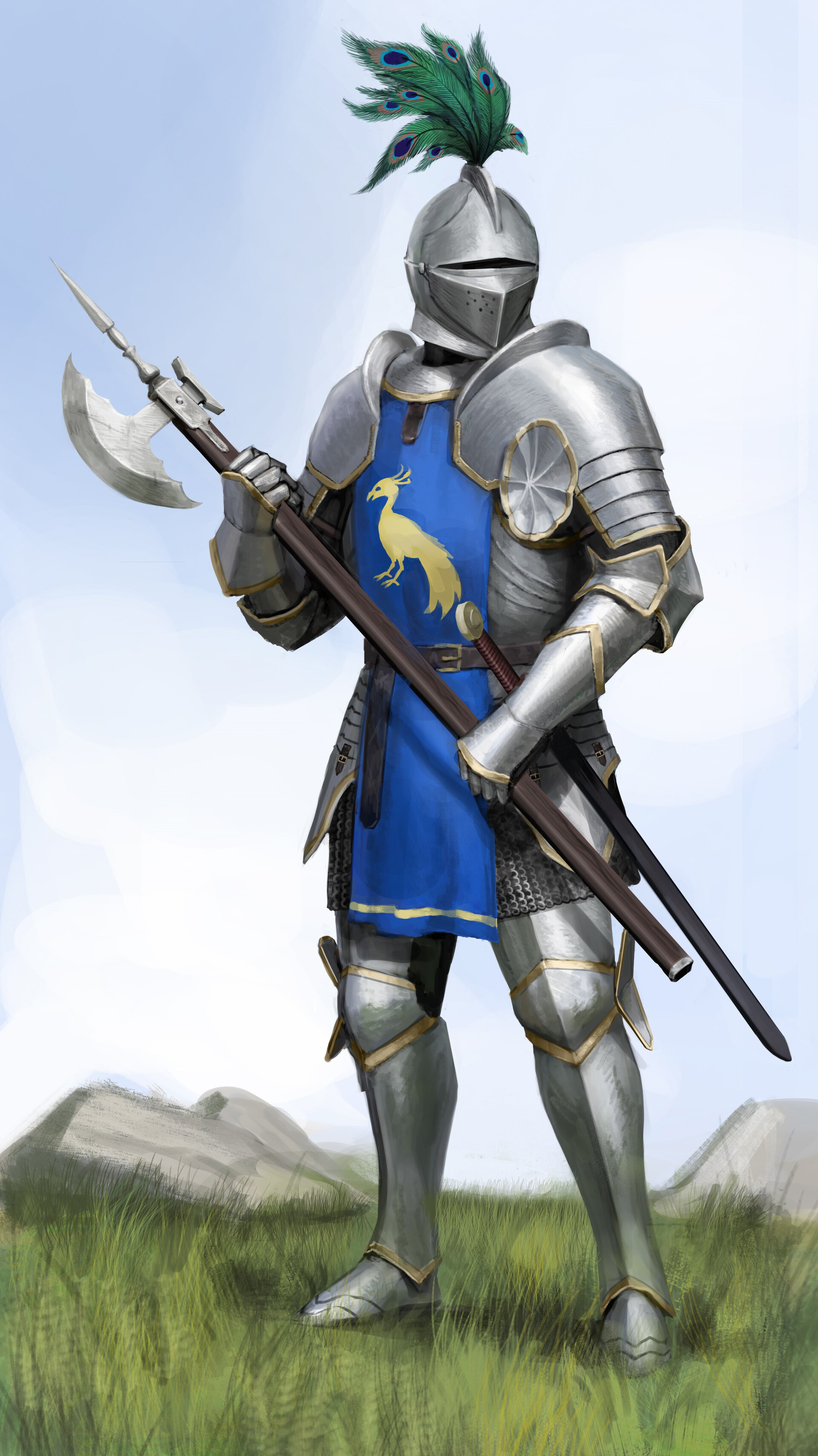 ArtStation - Ancyran Knight art comission