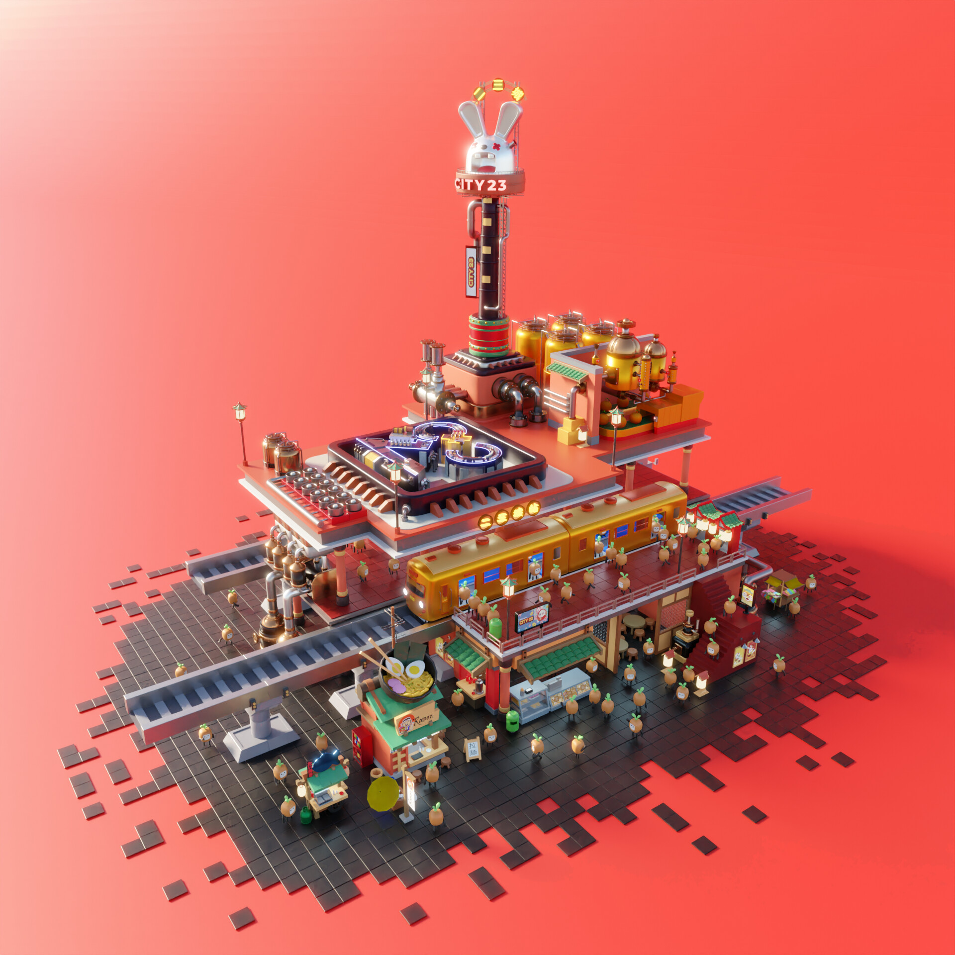 ArtStation - 3D Stylized Building