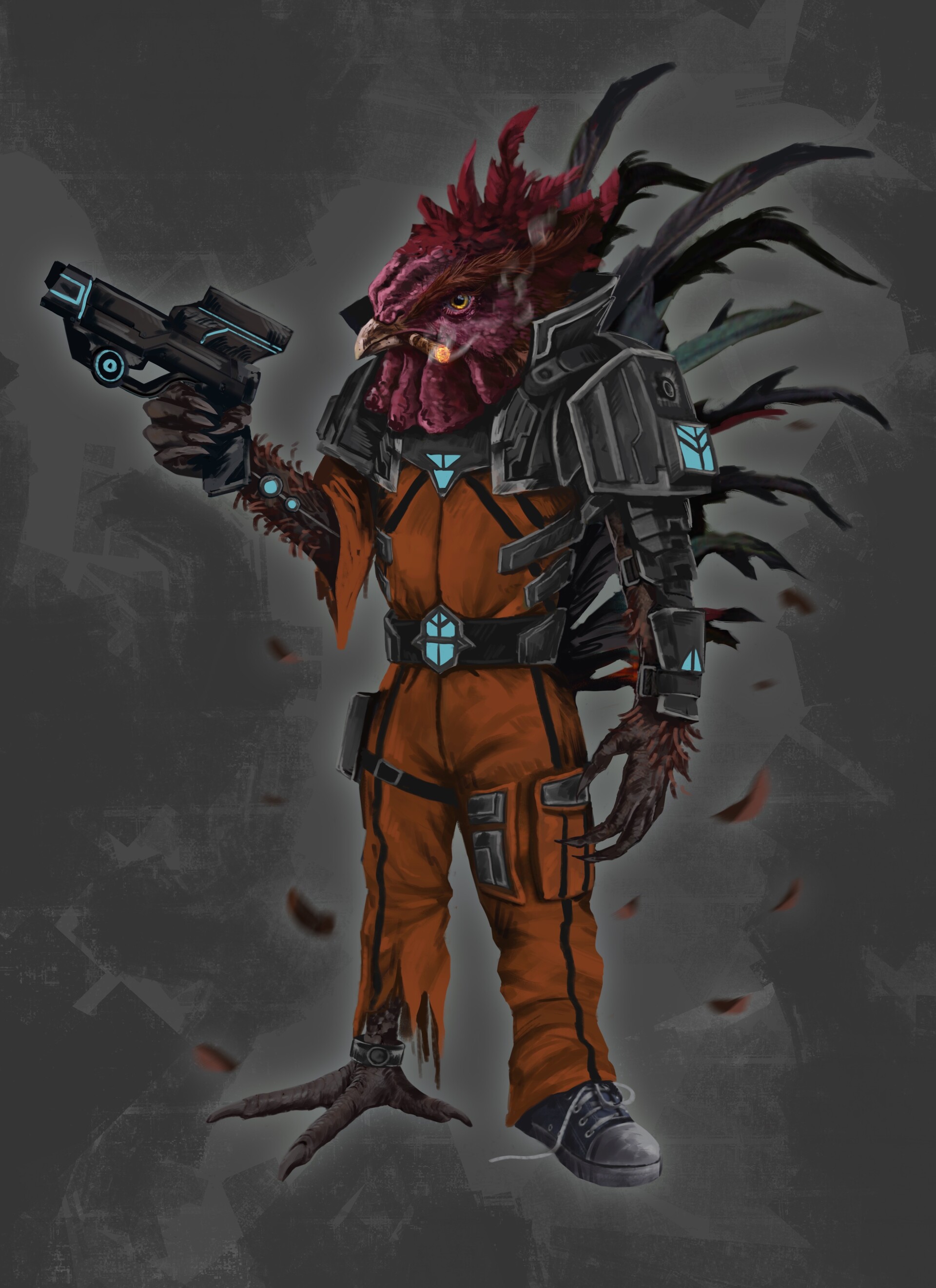 ArtStation - Rooster Inmate - Character Concept Design