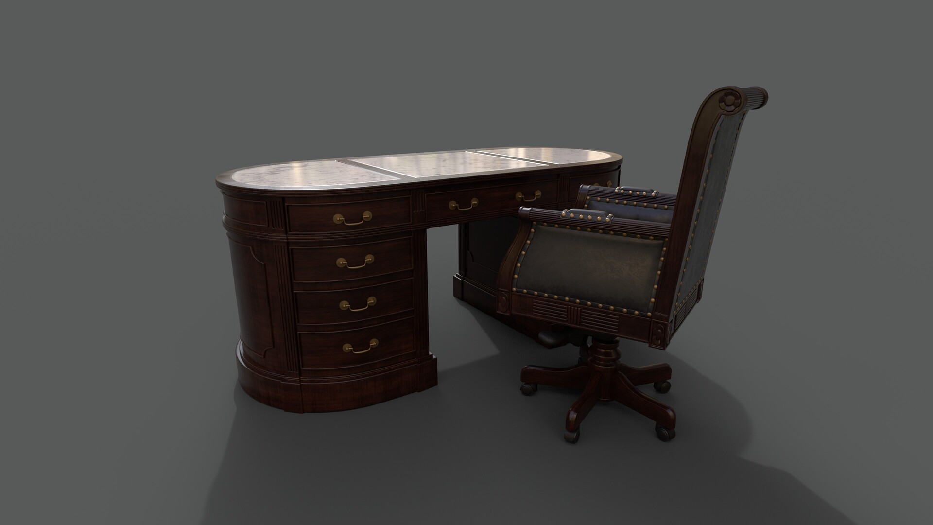 ArtStation - Office Desk And Chair