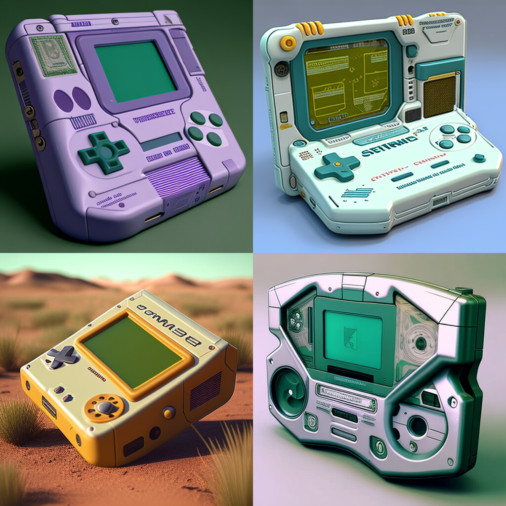 ArtStation - SF futuristic Gameboy Advance