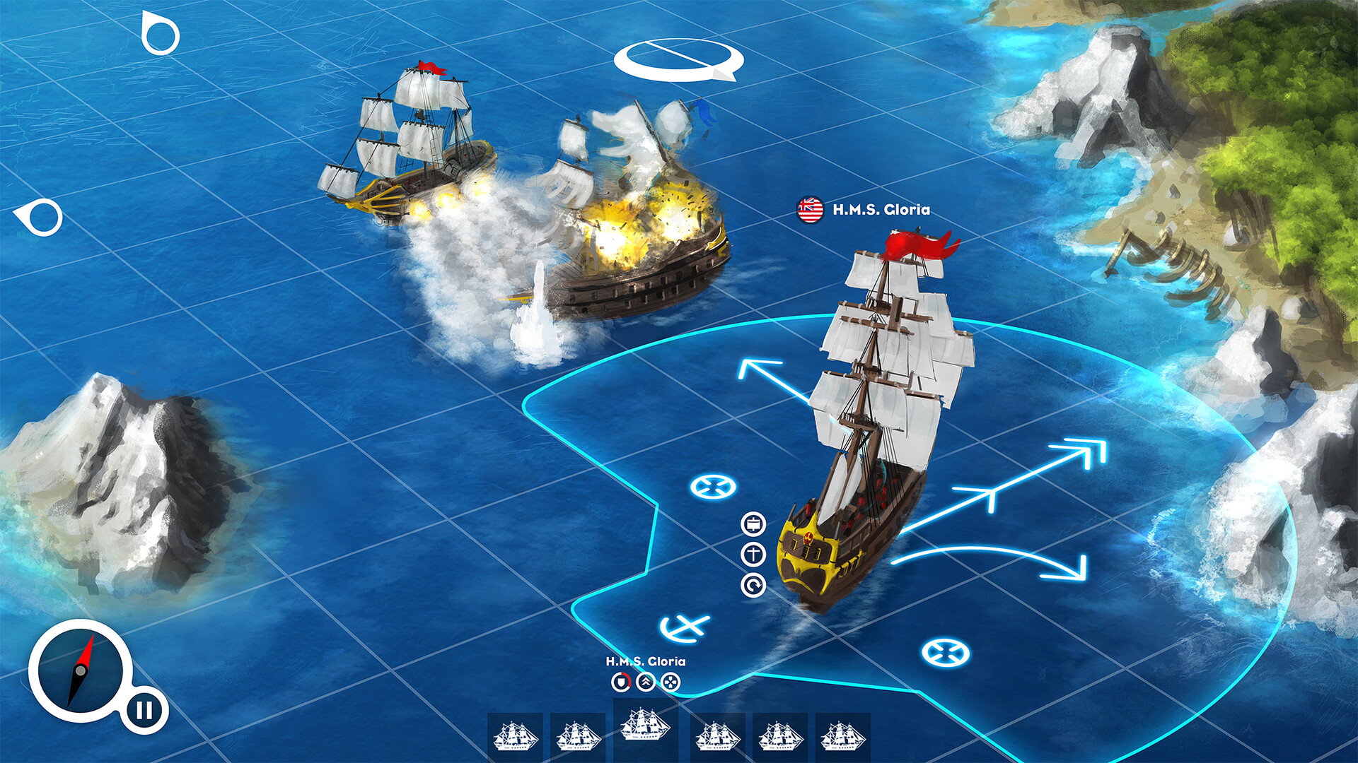 ArtStation - Sea battle UX/UI concept for undisclosed game title