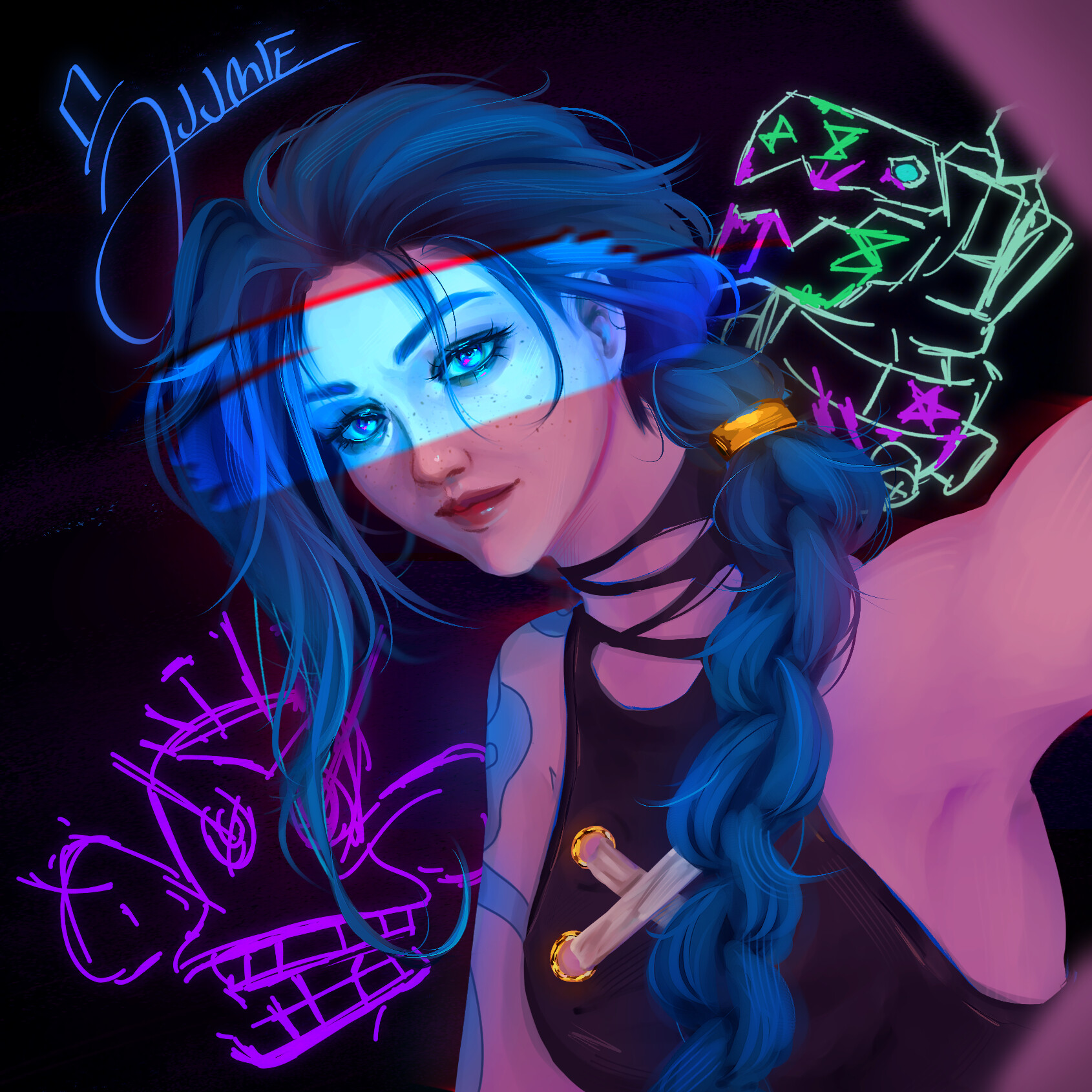 ArtStation - Jinx But Happy