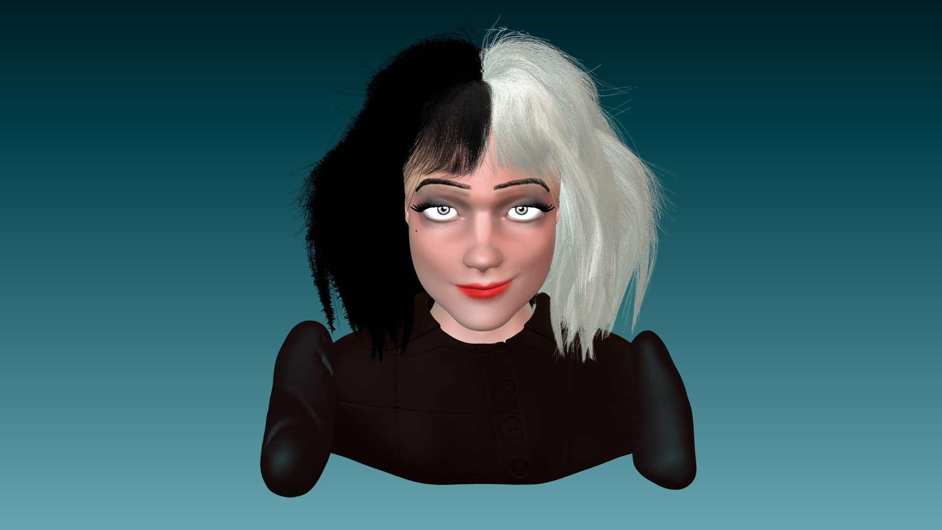 ArtStation - Cruella head modelling!
