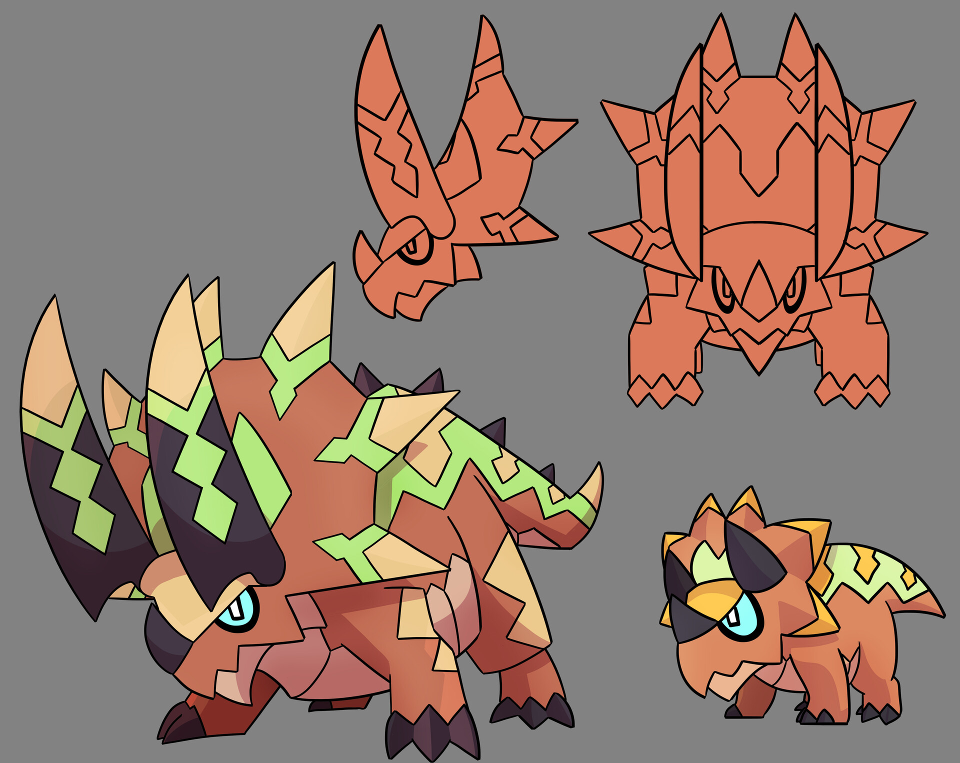 Triceratops Fossil Pokemon