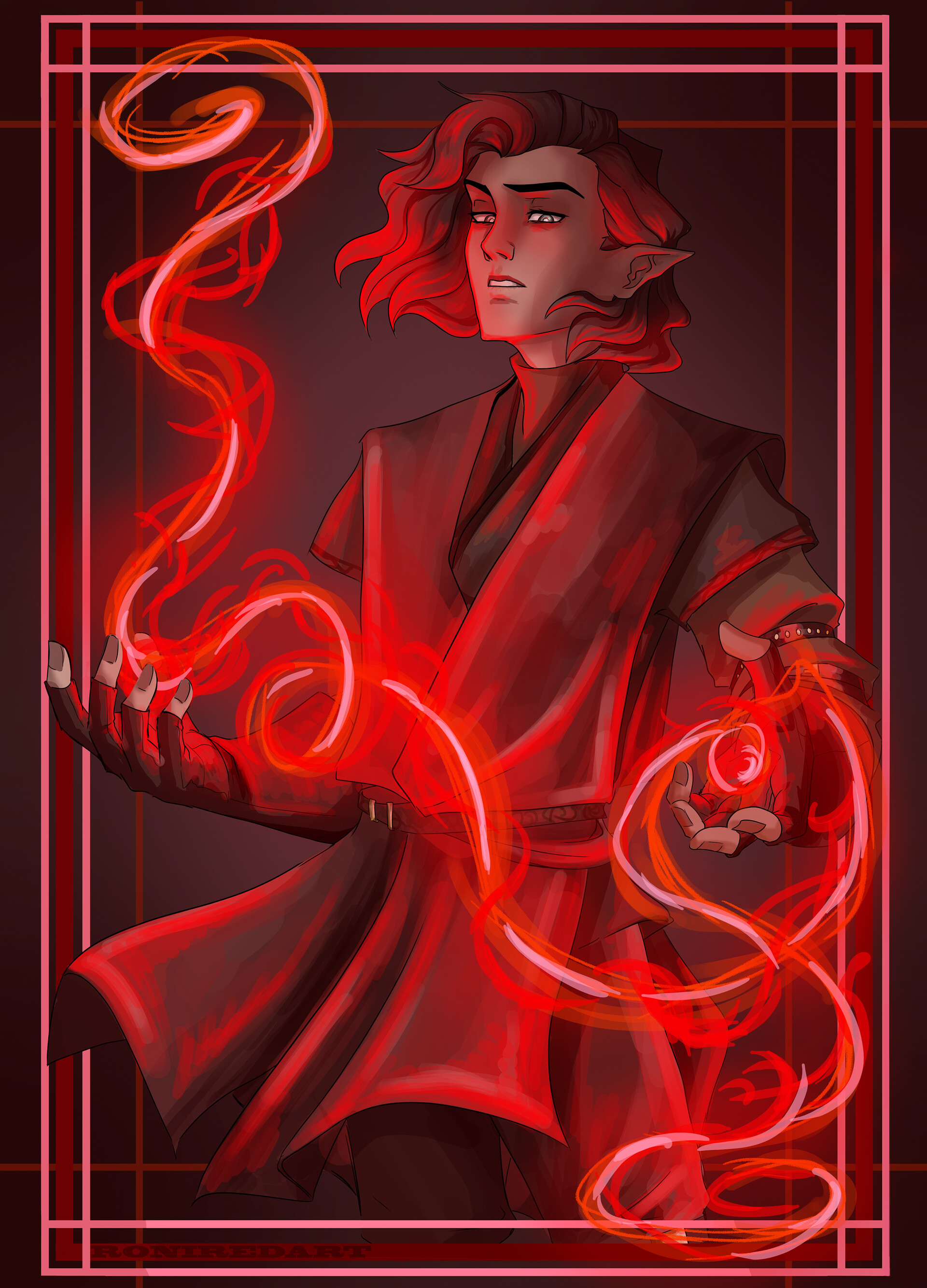 ArtStation - Dark Mage Commission