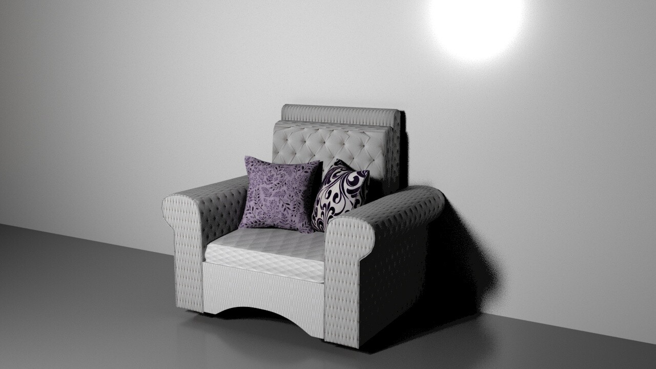 ArtStation - Upholstered Chair Model
