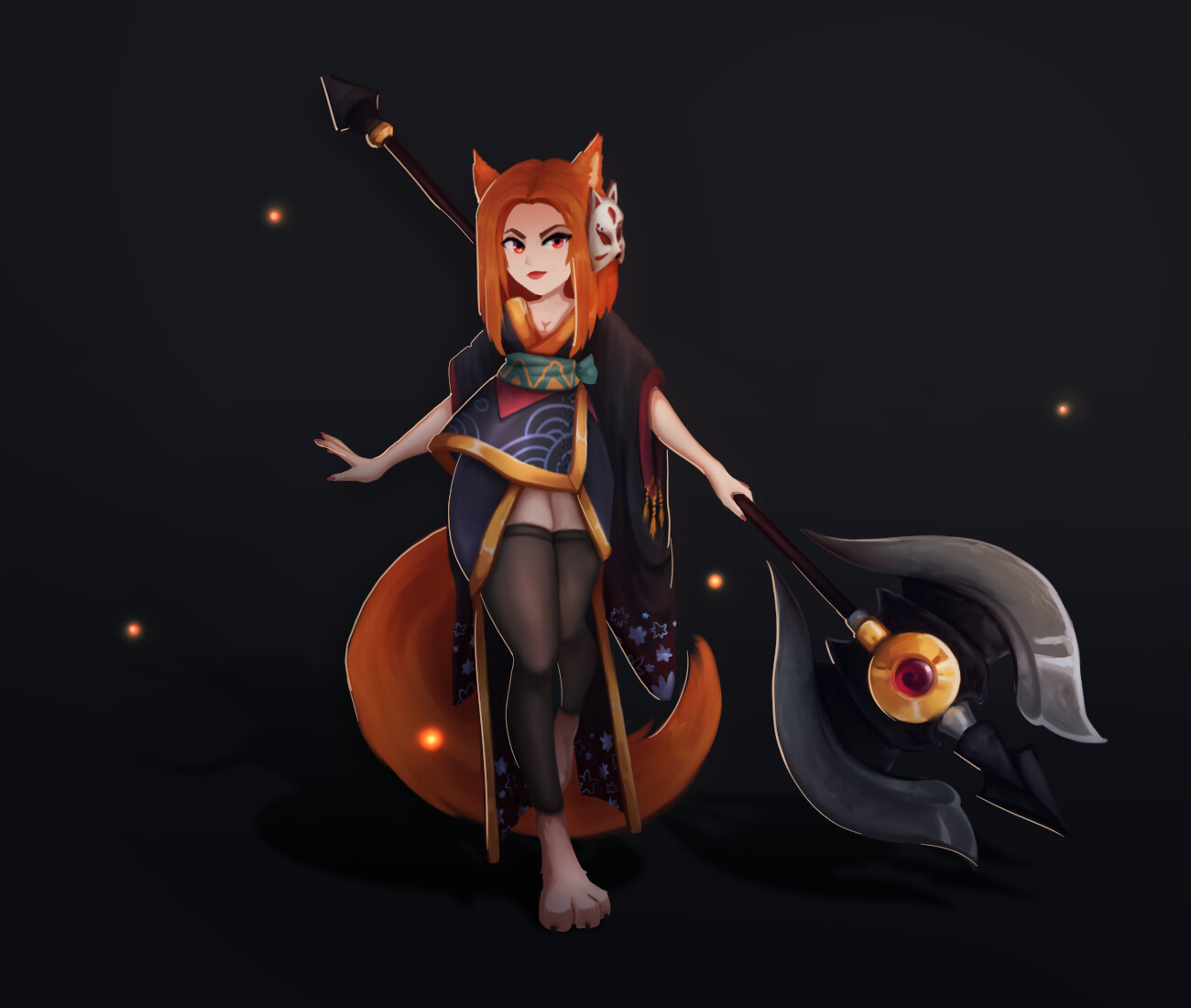 ArtStation - Fox kunoichi