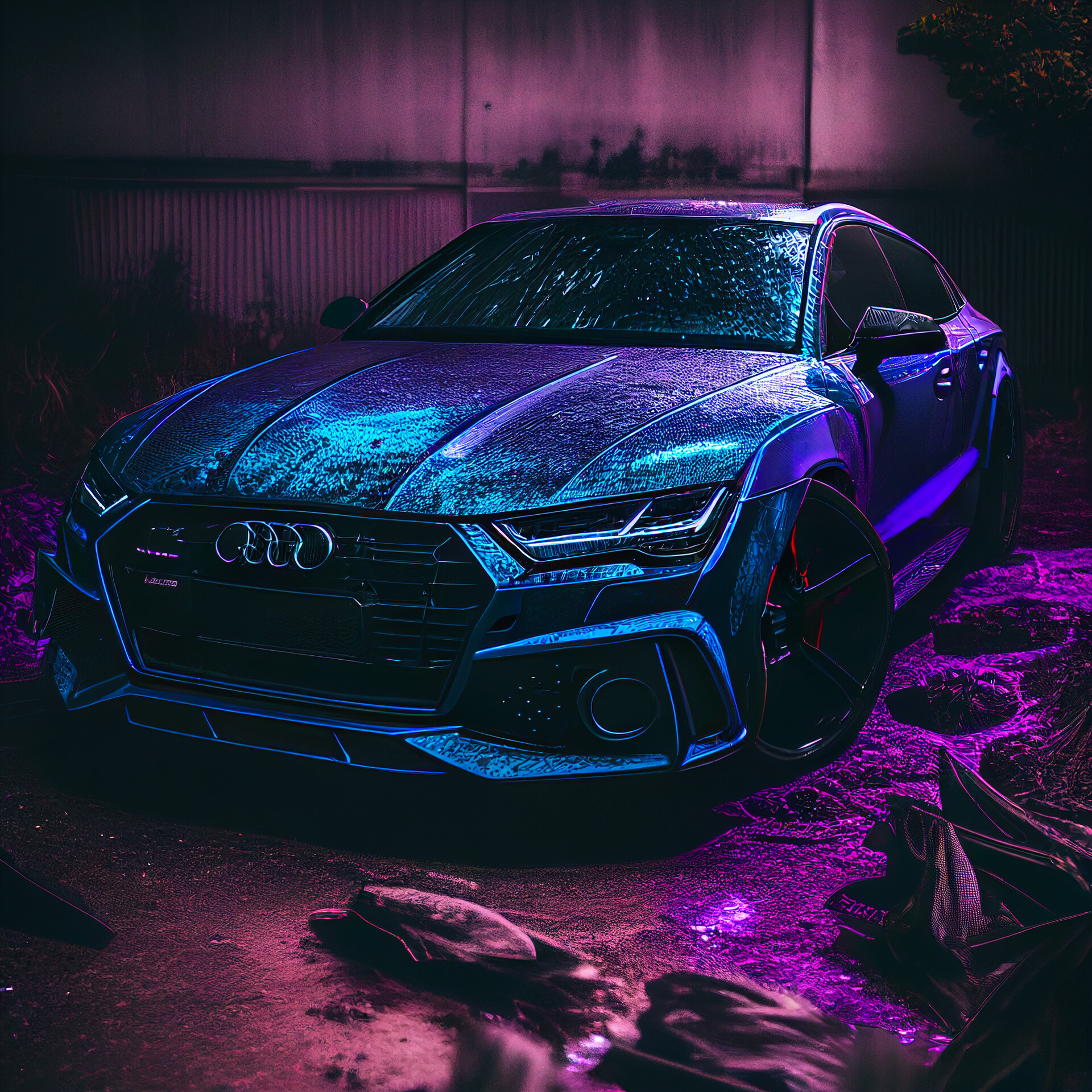 ArtStation - AUDI RS 7 photography cyberpunk
