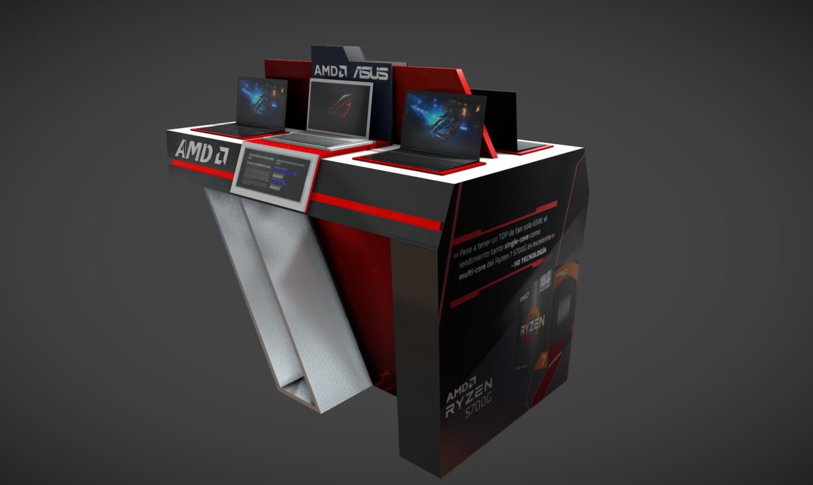 Henry Jiménez - AMD stand