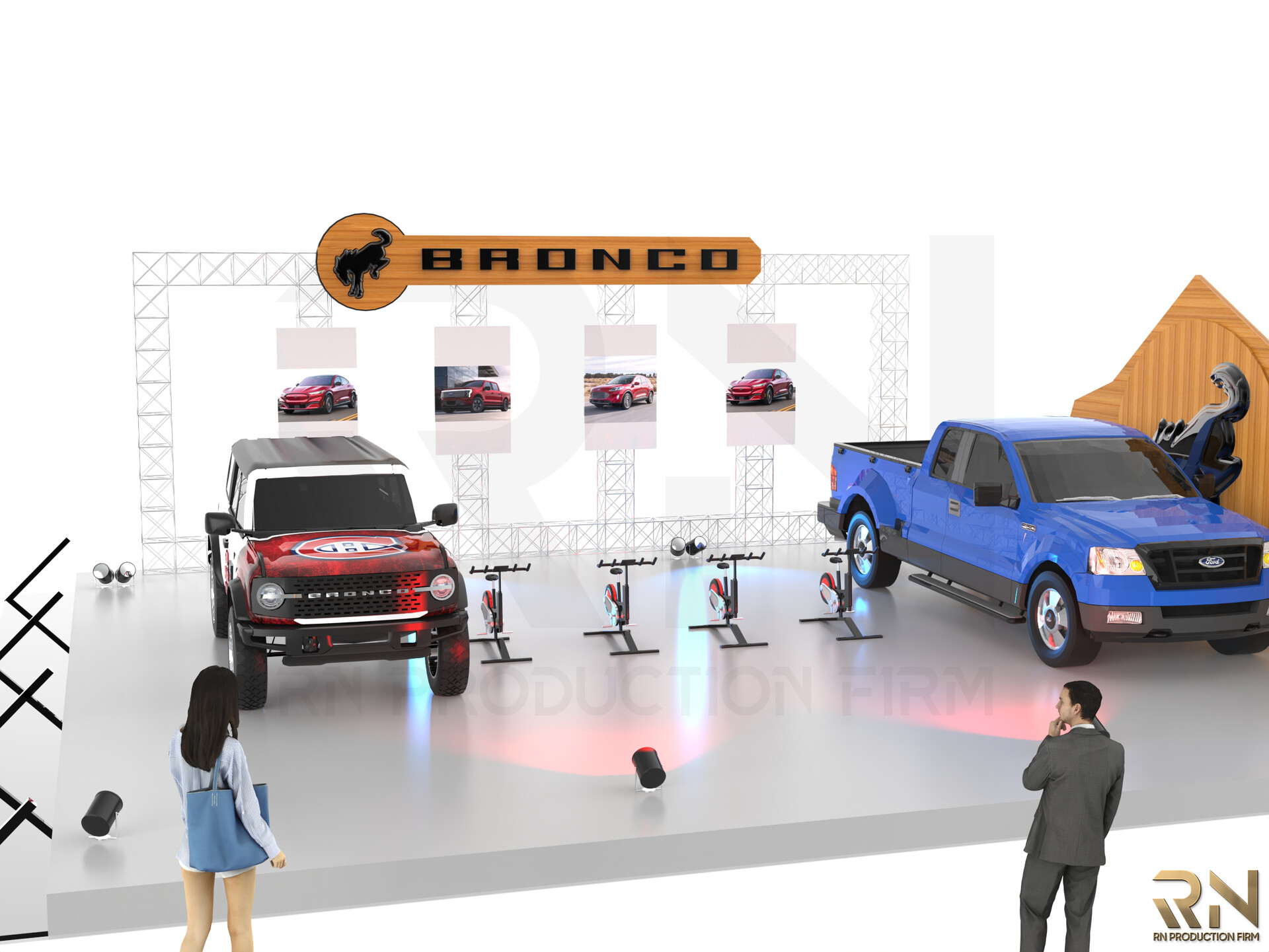 ArtStation - 3D "Ford Exhibition Stand" Project