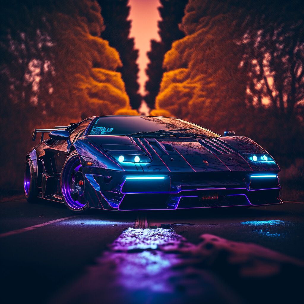 ArtStation - Lamborghini Diablo photography art