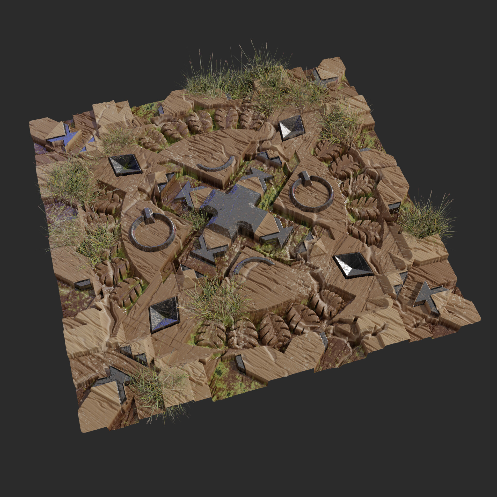 ArtStation - Ruins Wood Material - Substance Designer