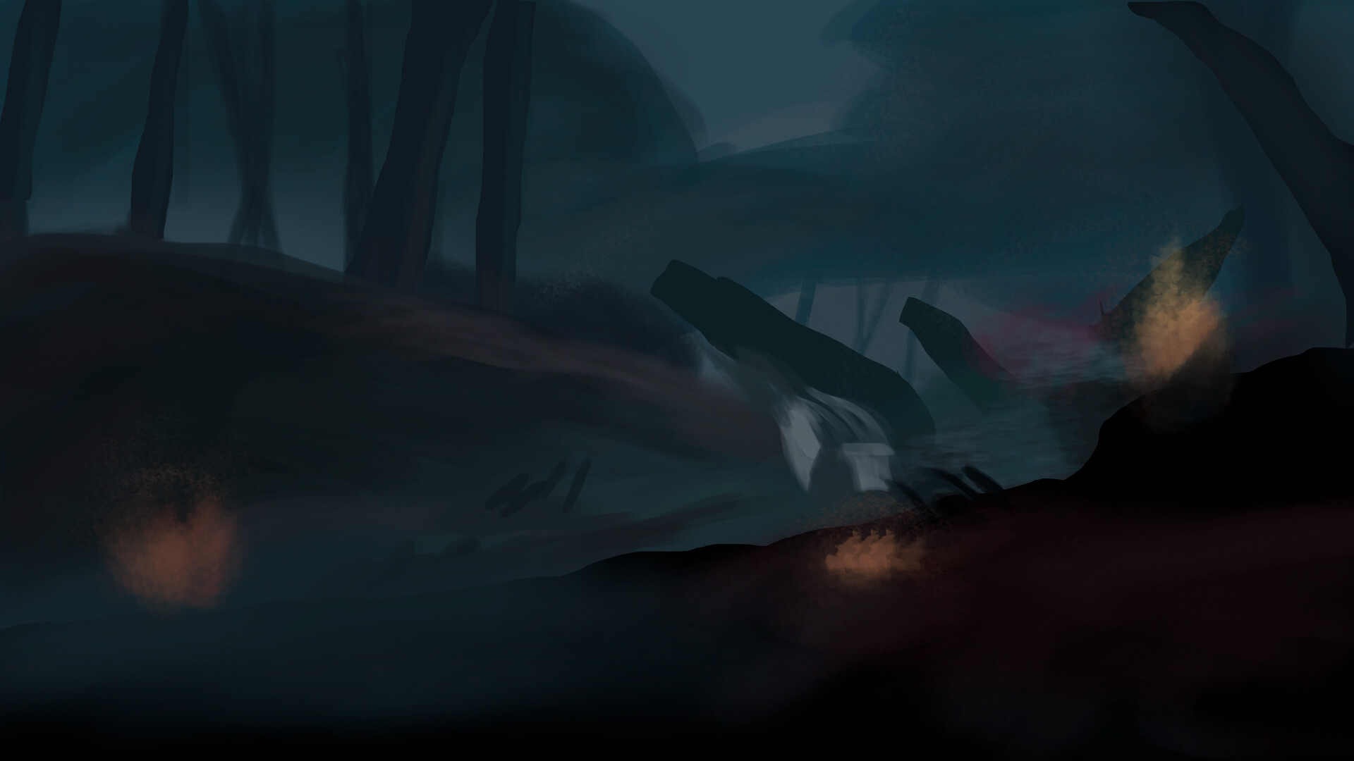 ArtStation - Burnt forest