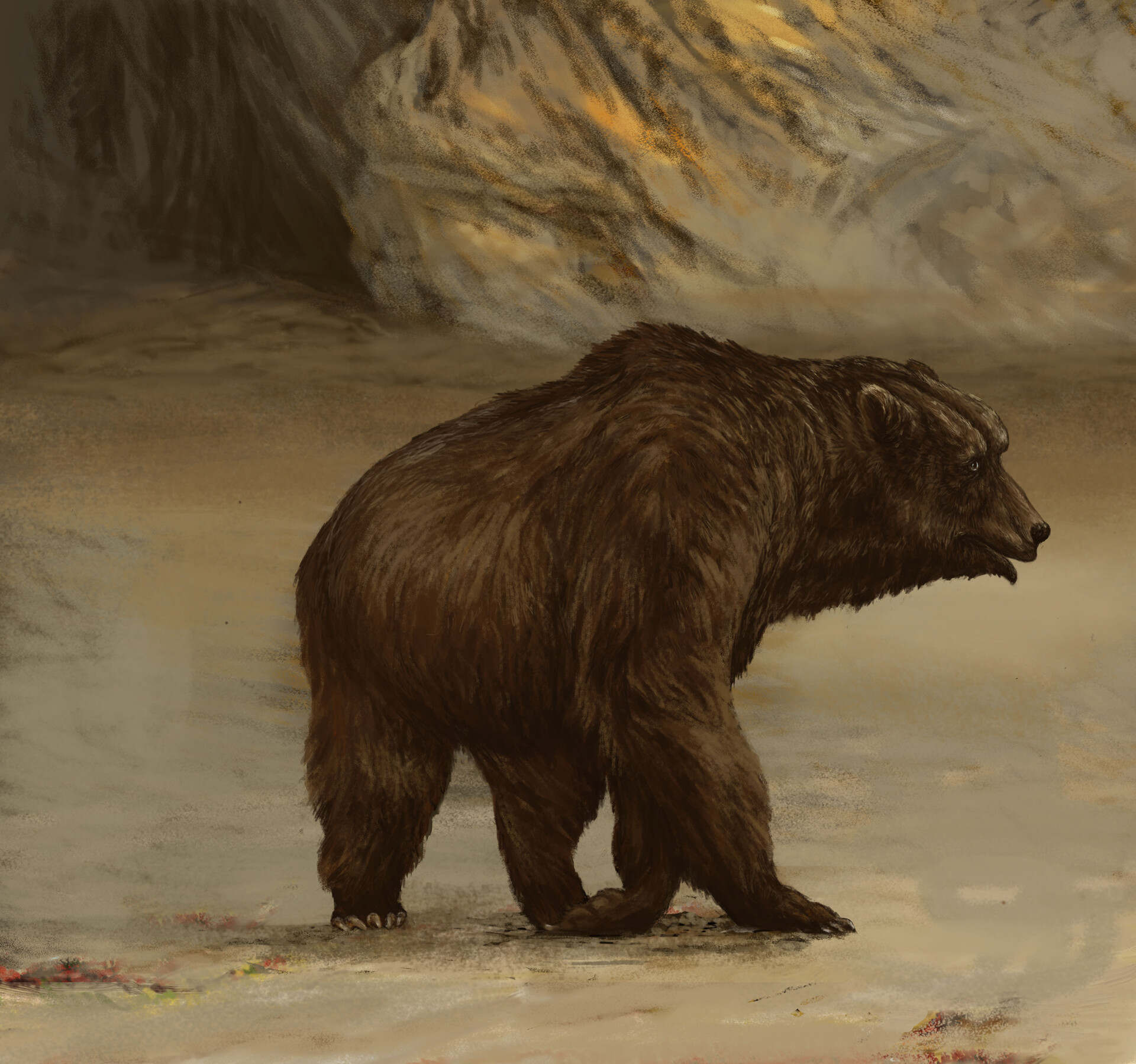 ArtStation - Cave bear, mild giant, for Geological Museum PGI