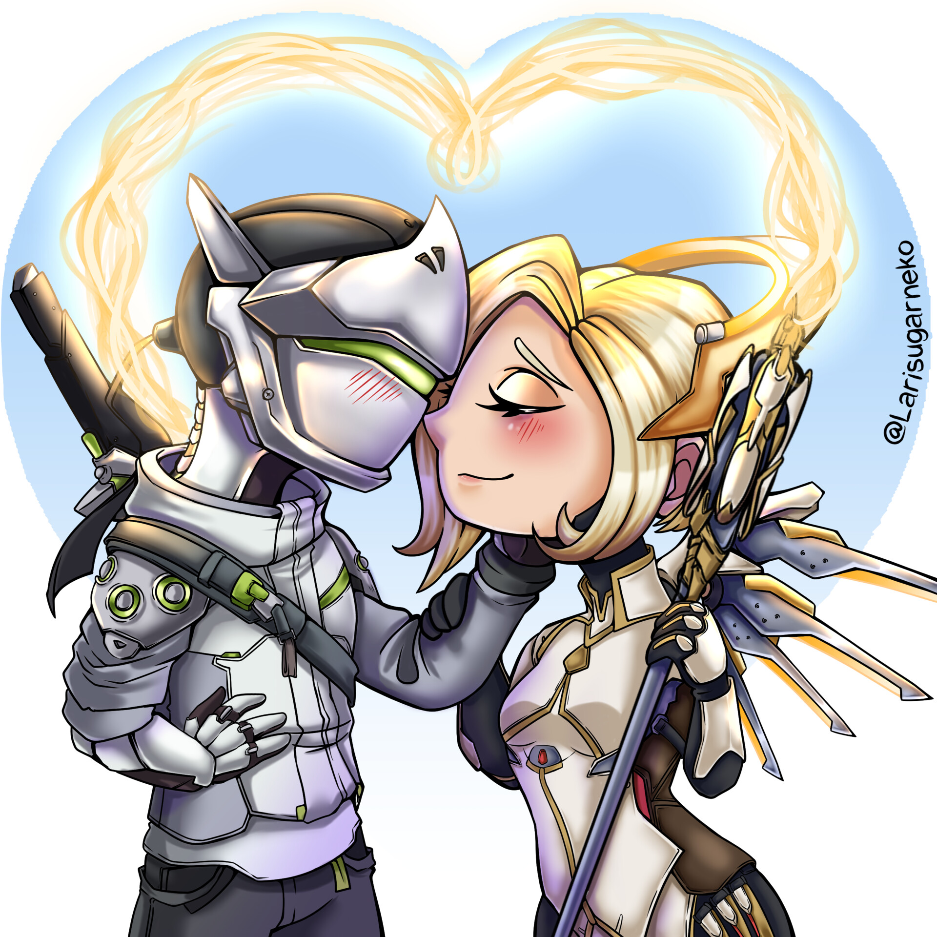 Artstation Genji And Mercy Overwatch Ii Fanart