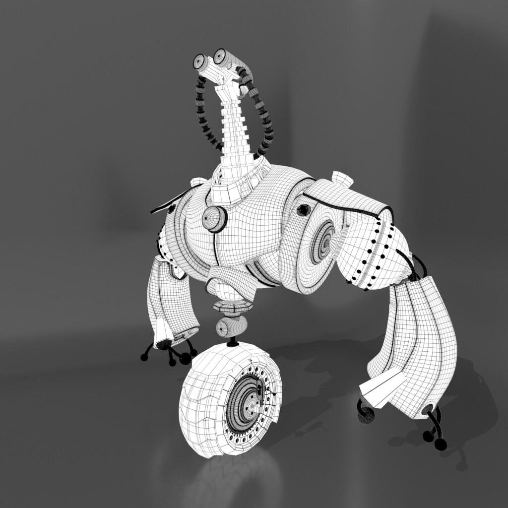 ArtStation - Single Wheel Robot