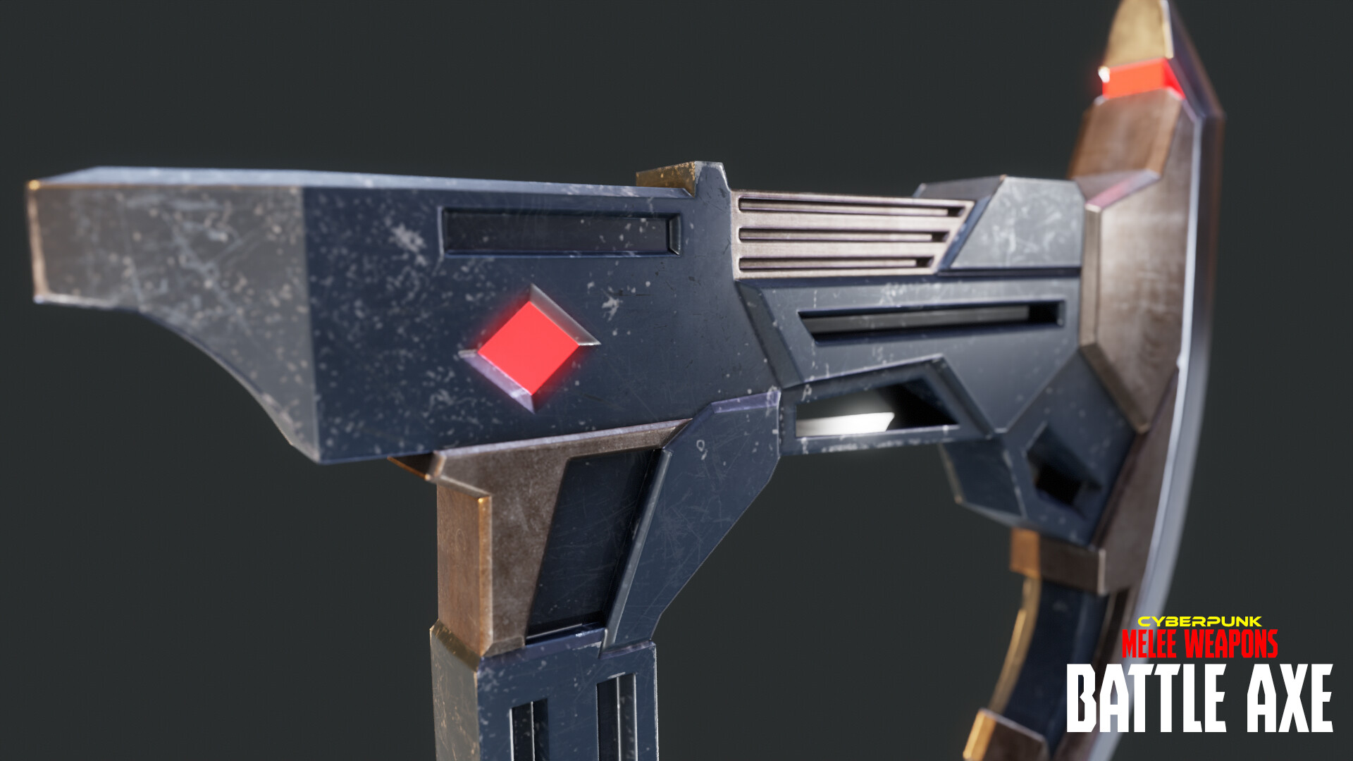 Zabdiel Mendoza - Cyberpunk Battle Axe