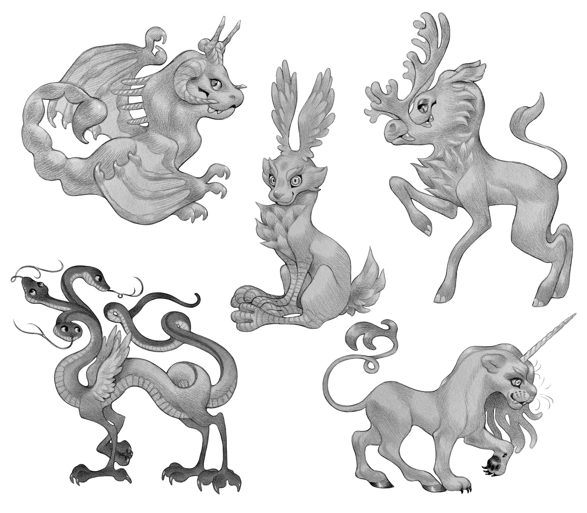 ArtStation - My mythological creatures