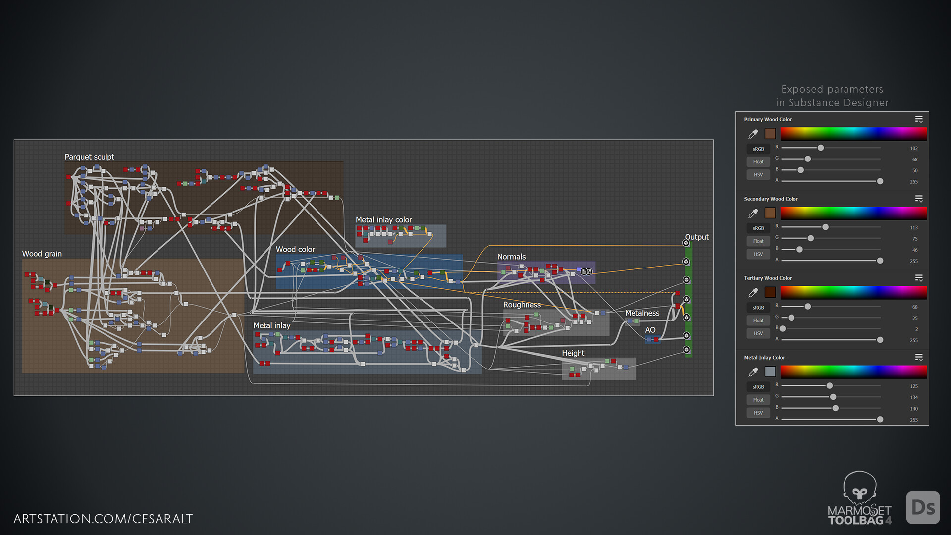 Cesar Altagracia - 3D Environment Artist - Inlaid Parquet Flooring