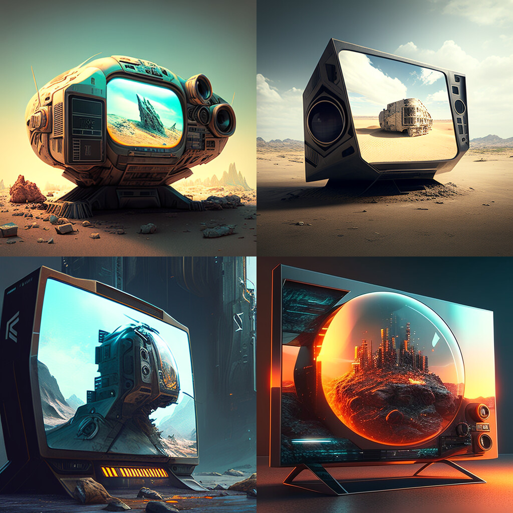 ArtStation - SF ultra-futuristic TV