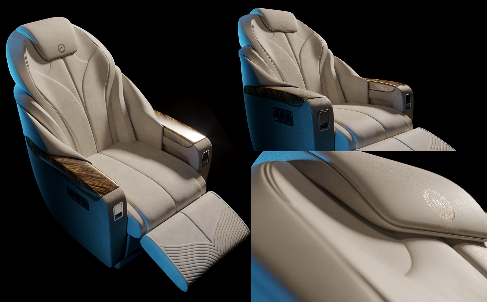 ArtStation - Gulfstream Private Jet Cabin Chair