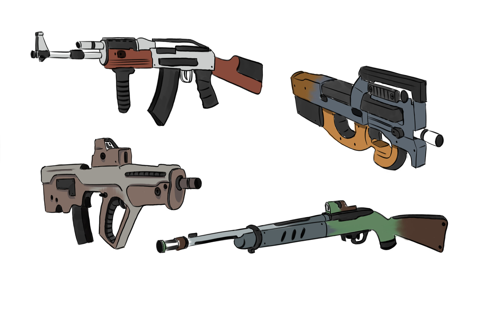 ArtStation - Weapon Sketch