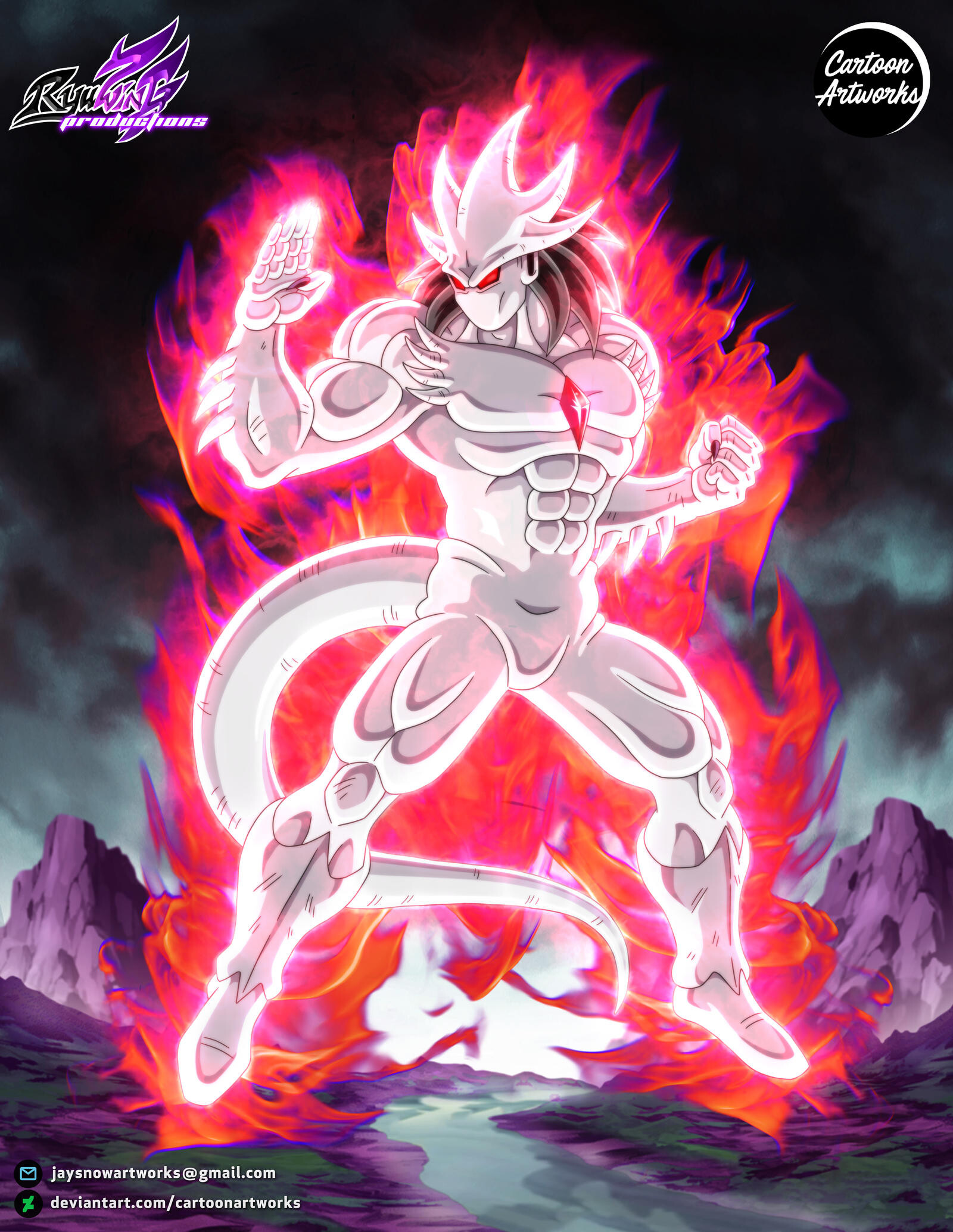 ArtStation - Dragon OC Flame Aura = COMMISSION