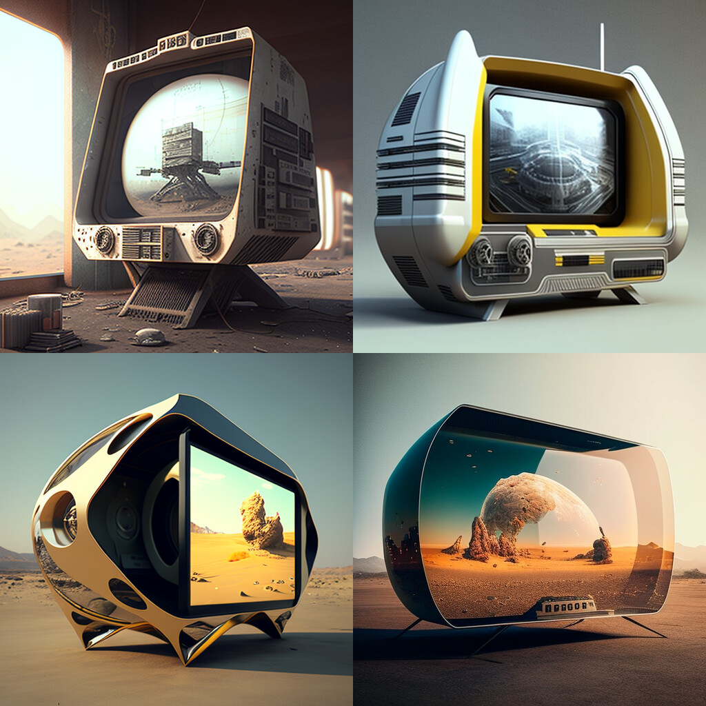ArtStation - Futuristic insanely modern TV