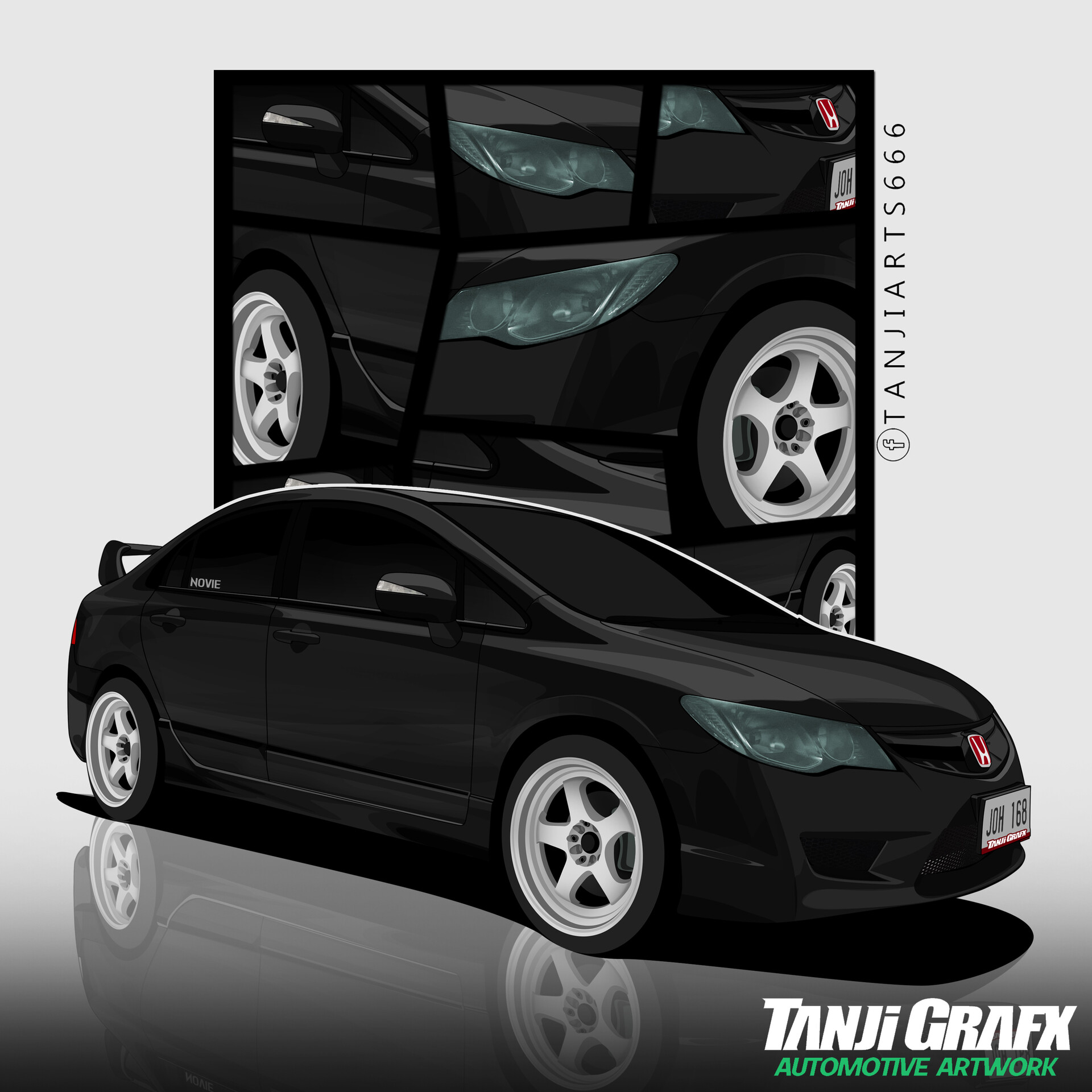 ArtStation - Honda Civic FD
