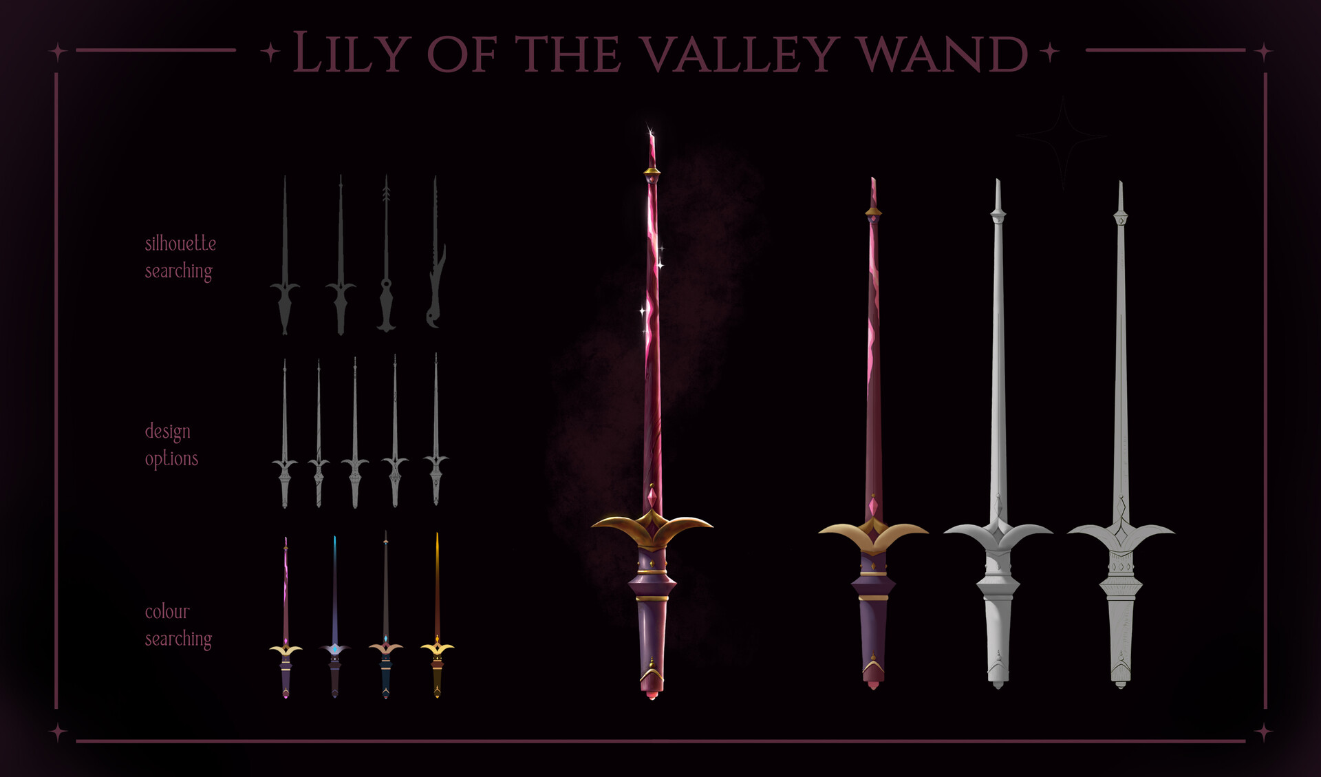 ArtStation - Lily of the valley wand