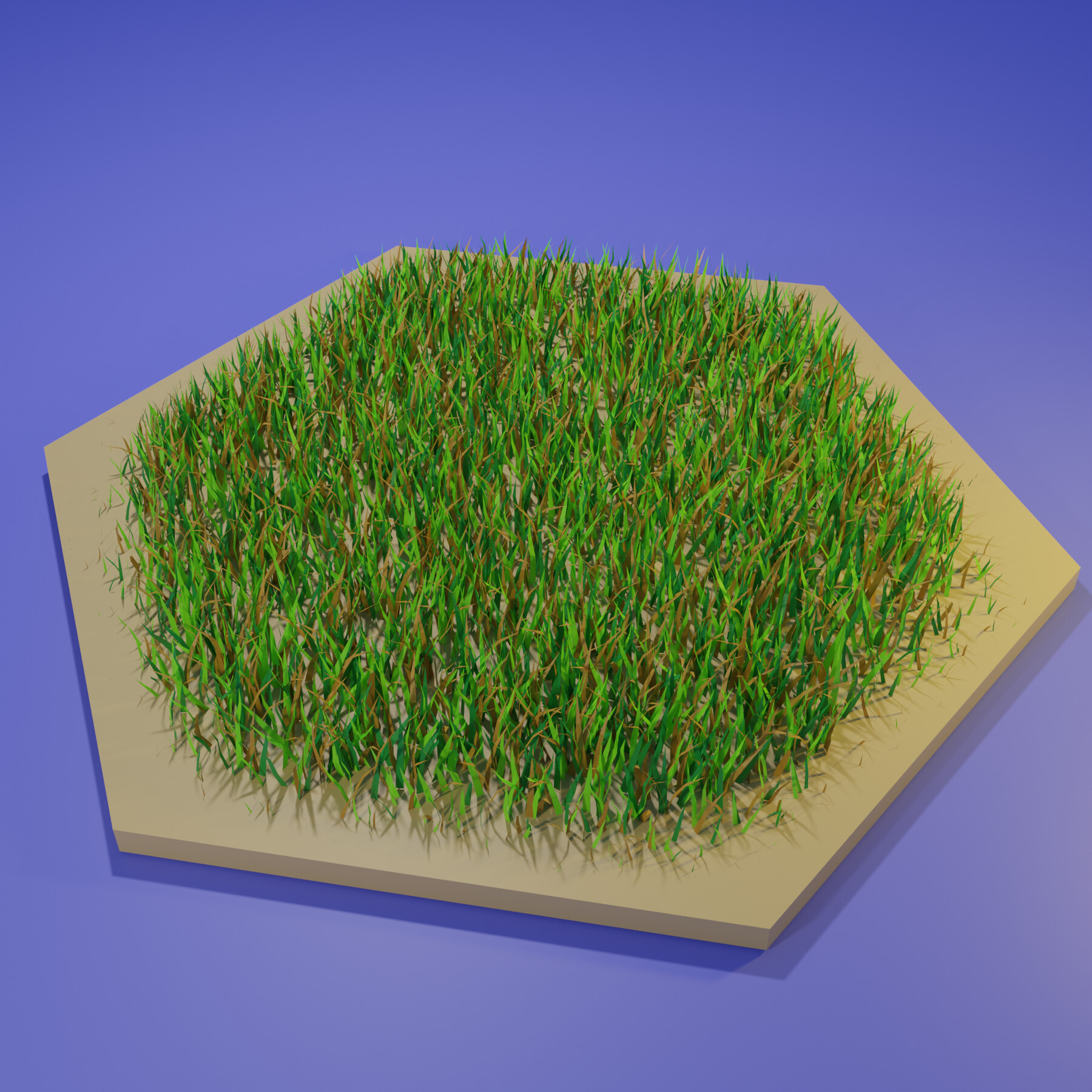ArtStation - hexagonal grass model