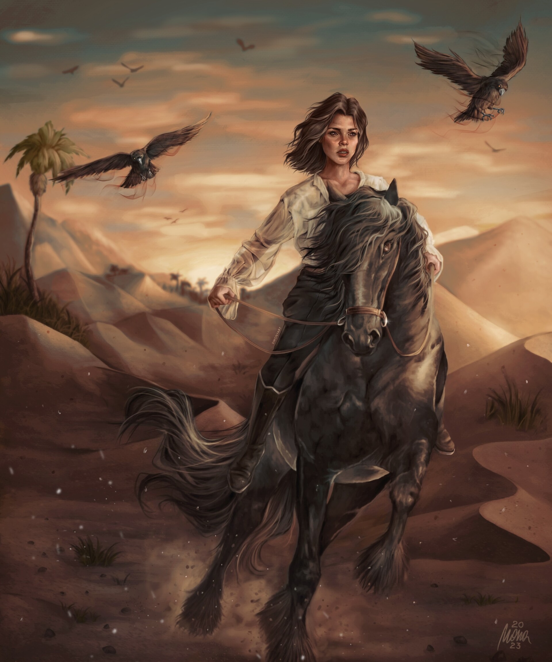 ArtStation - Ride across the Desert