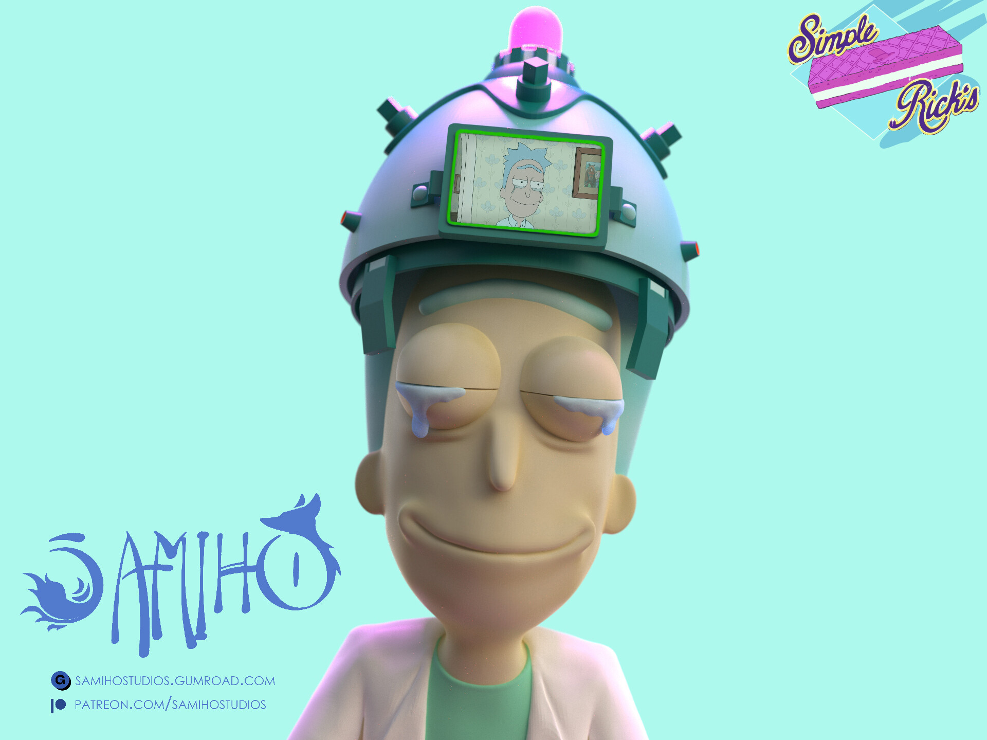 Samiho Studios - Simple Rick 3D Sculpture