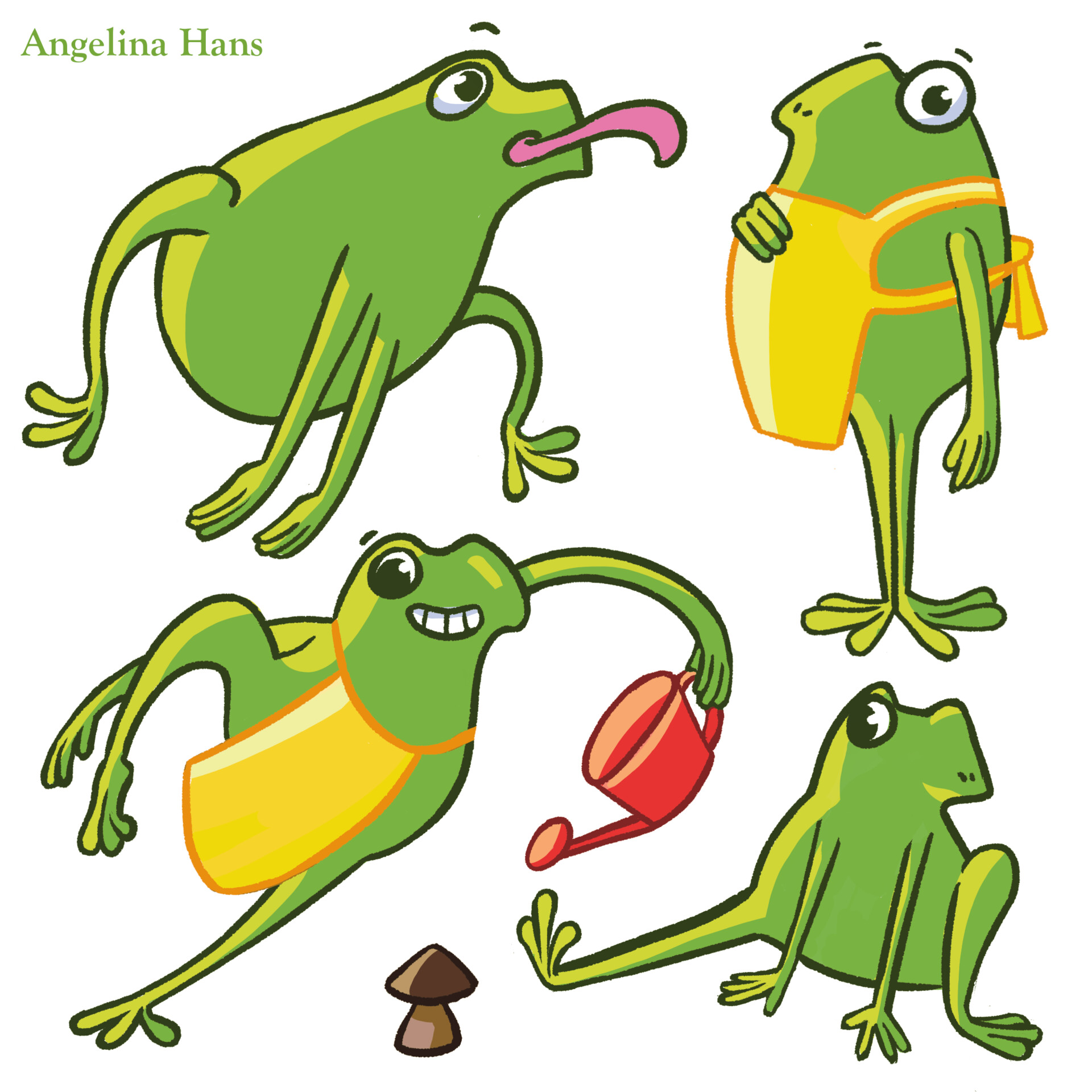 ArtStation - Character Design - Nick the Frog