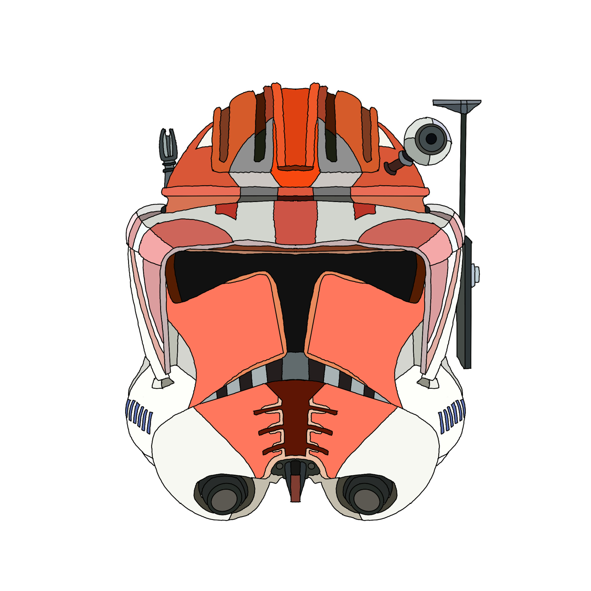 ArtStation - Captain Vaughn Clone Trooper Helmet