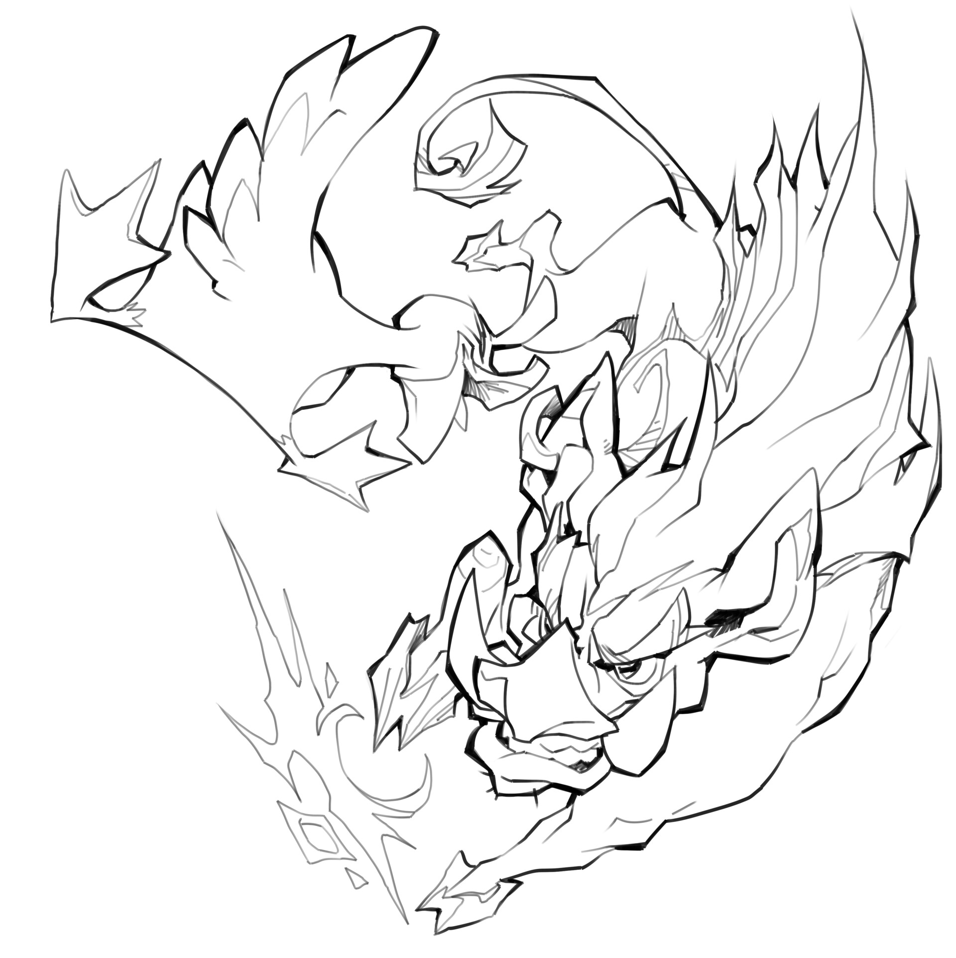 yveltal pokemon coloring pages
