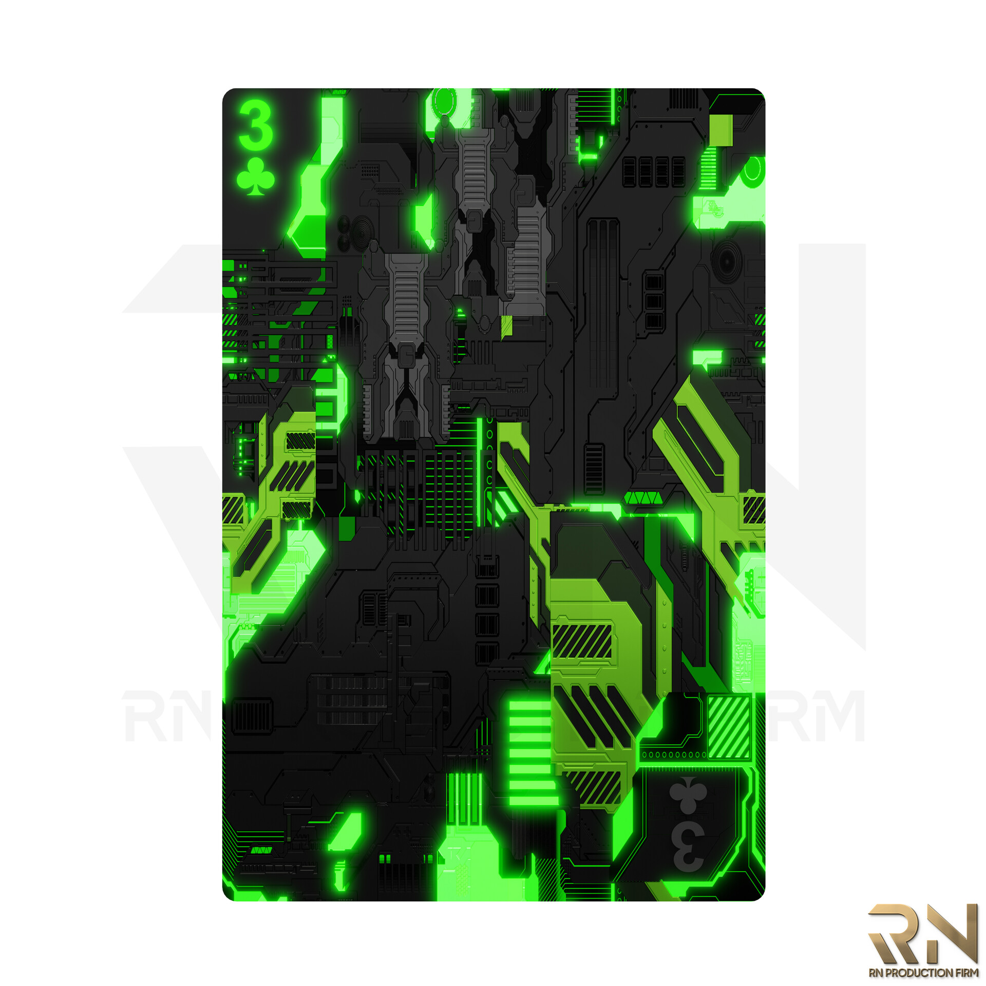 ArtStation - 3D "Mechanical Cards" Project