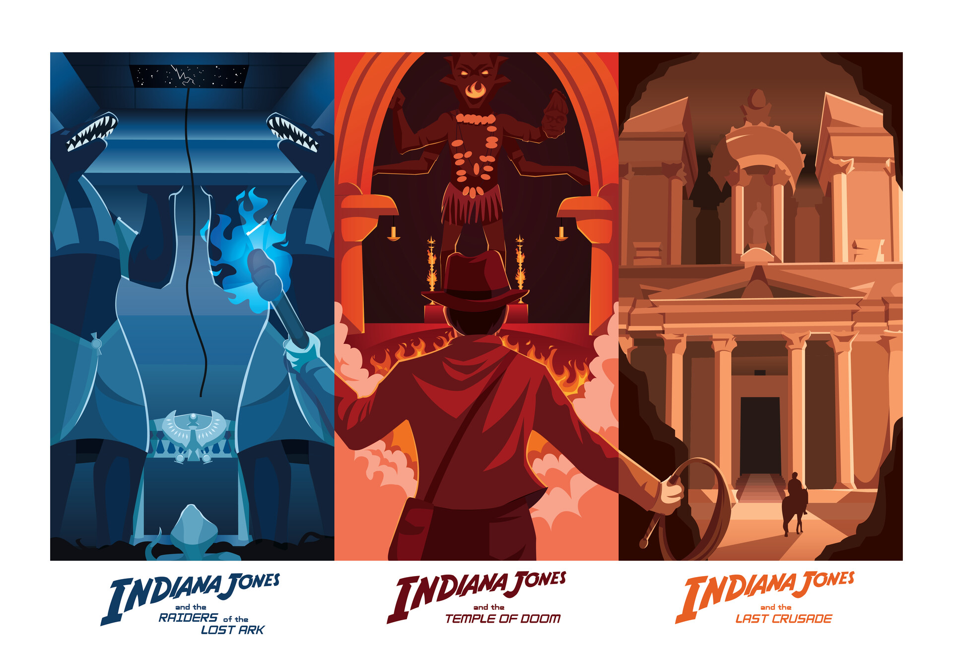 Indiana Jones Trilogy Poster