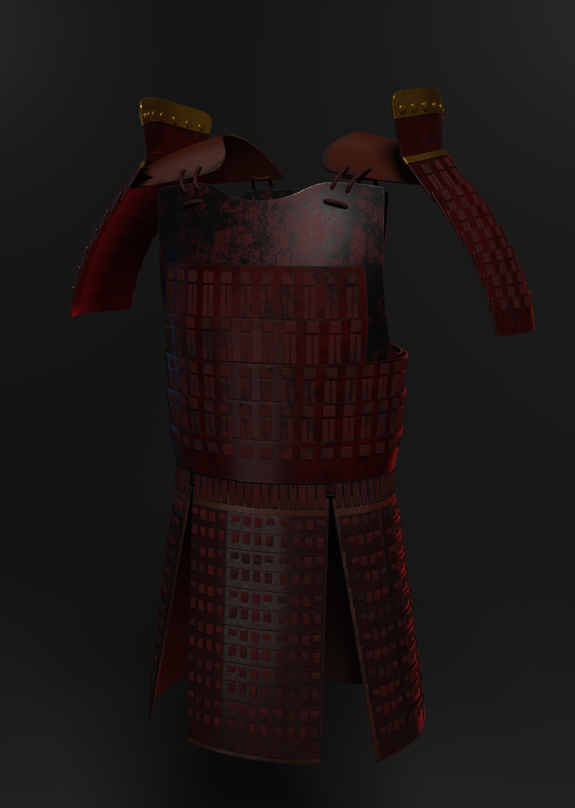 ArtStation - Samurai armor (red)