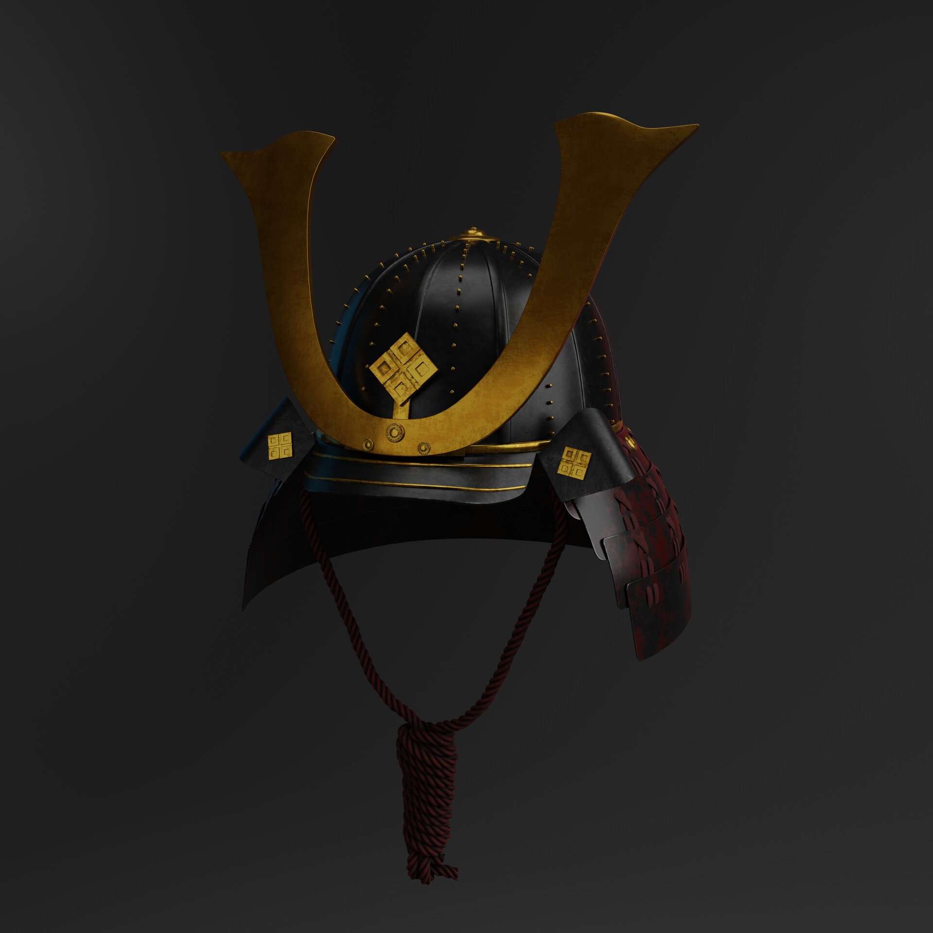 ArtStation - Kabuto. Samurai helmet