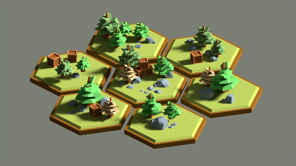ArtStation - Low Poly Islands