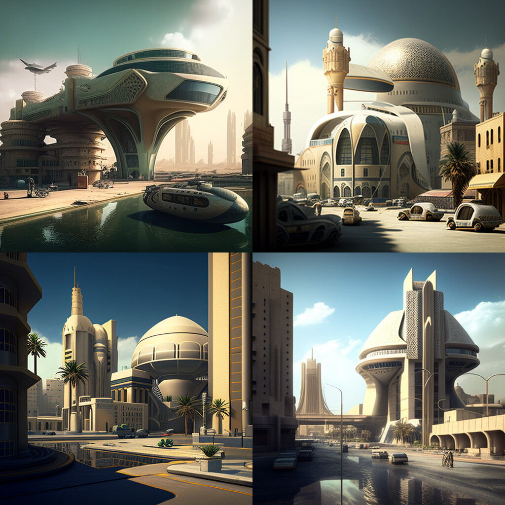 ArtStation - SF futuristic and modern city Baghdad