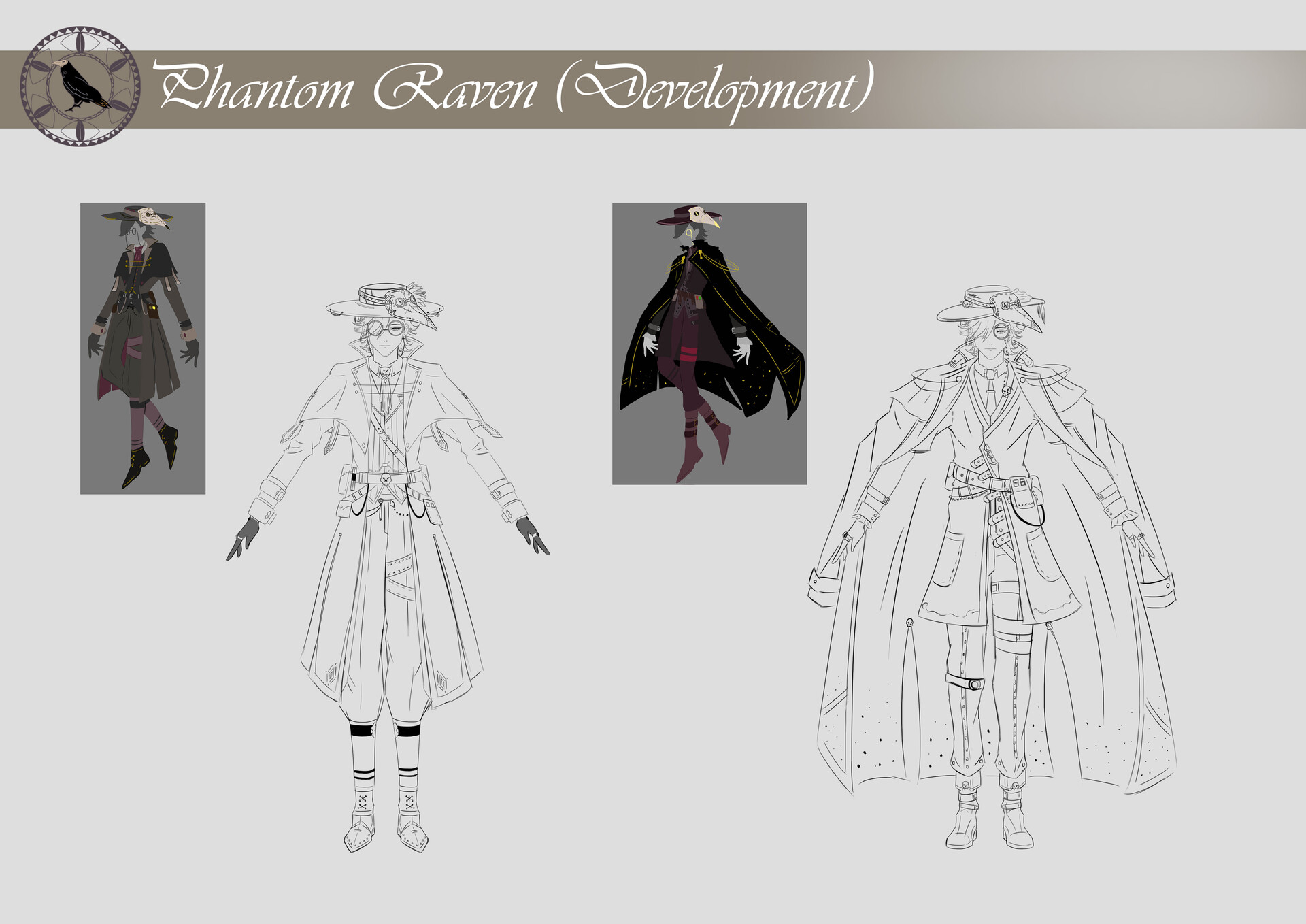 Silver Lee - Character Design Phantom Raven Espresso Cookie