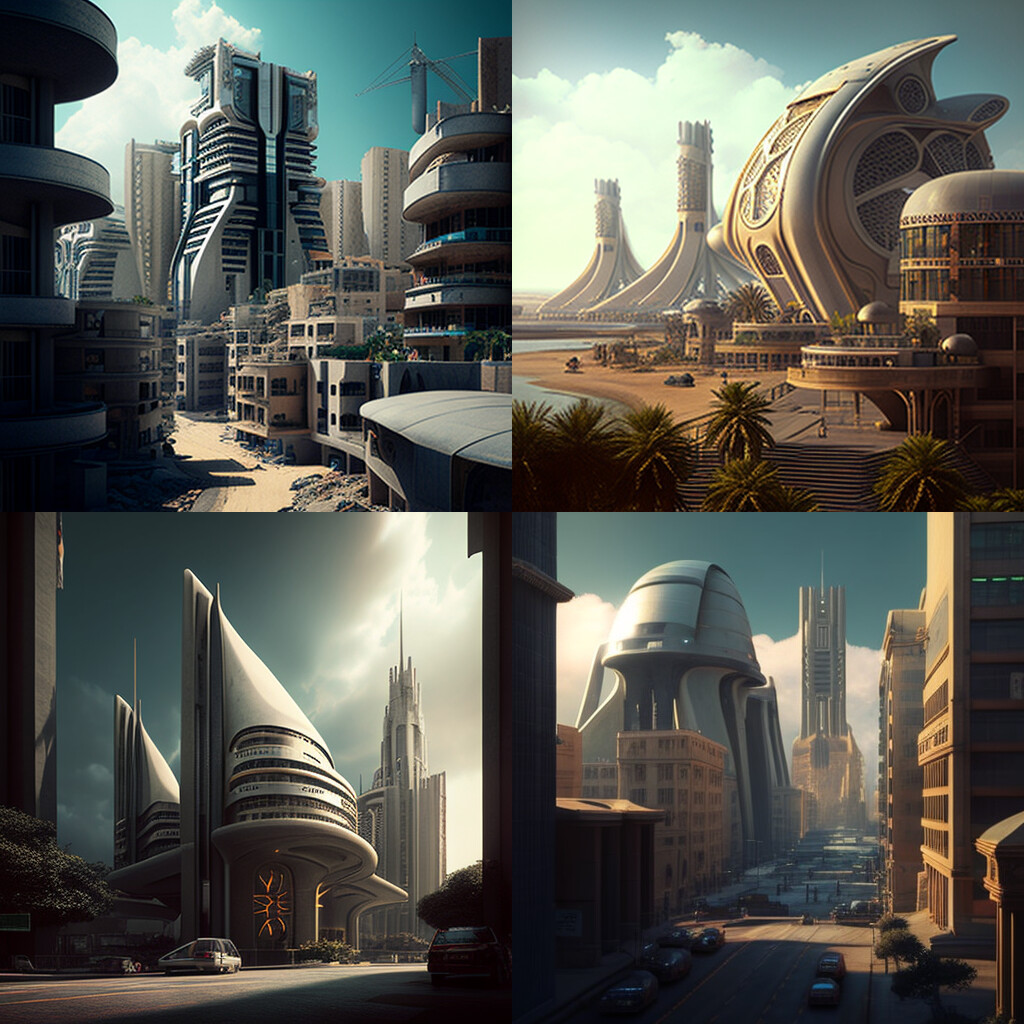 ArtStation - SF futuristic and modern city Aden