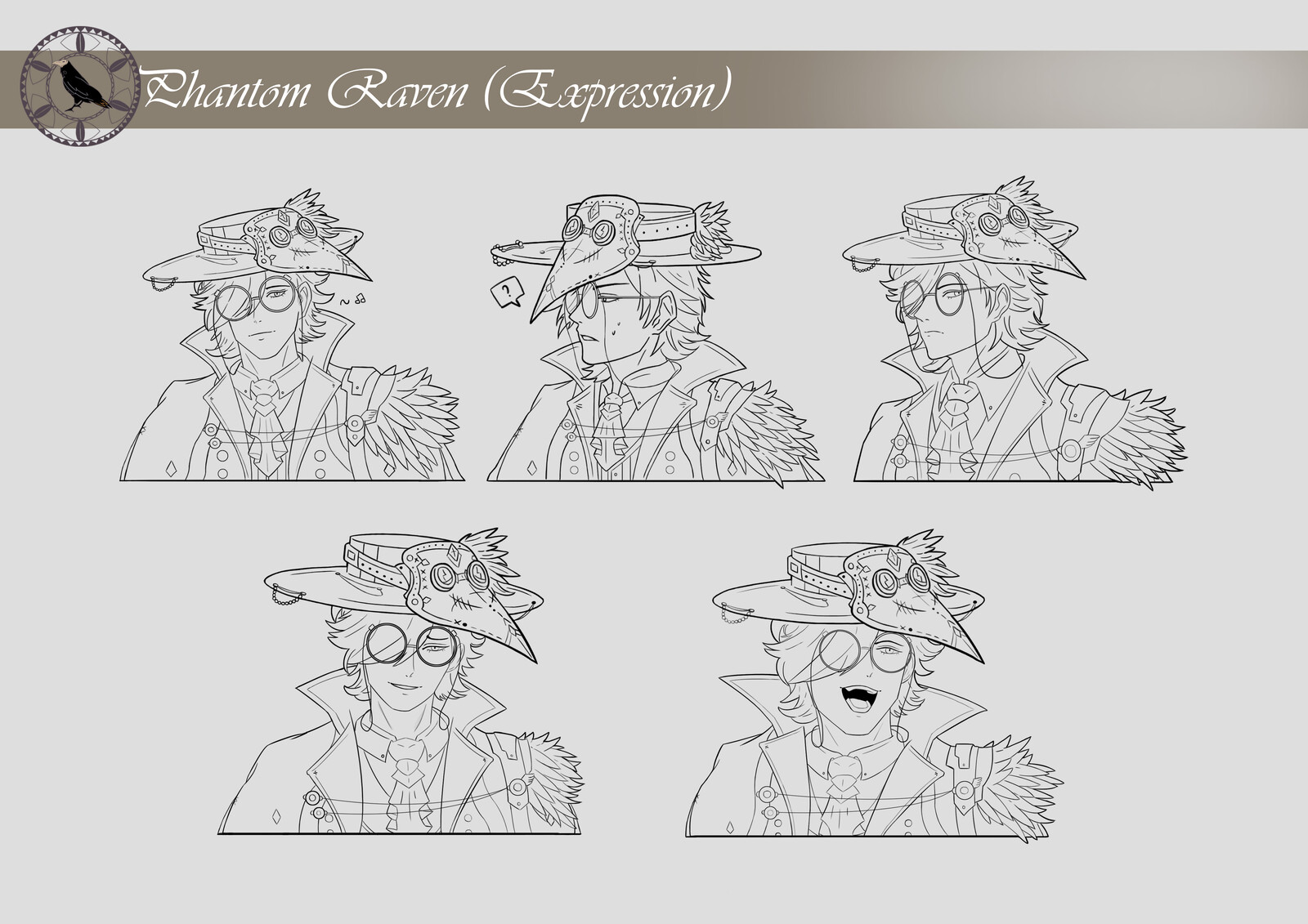 Silver Lee - Character Design Phantom Raven Espresso Cookie